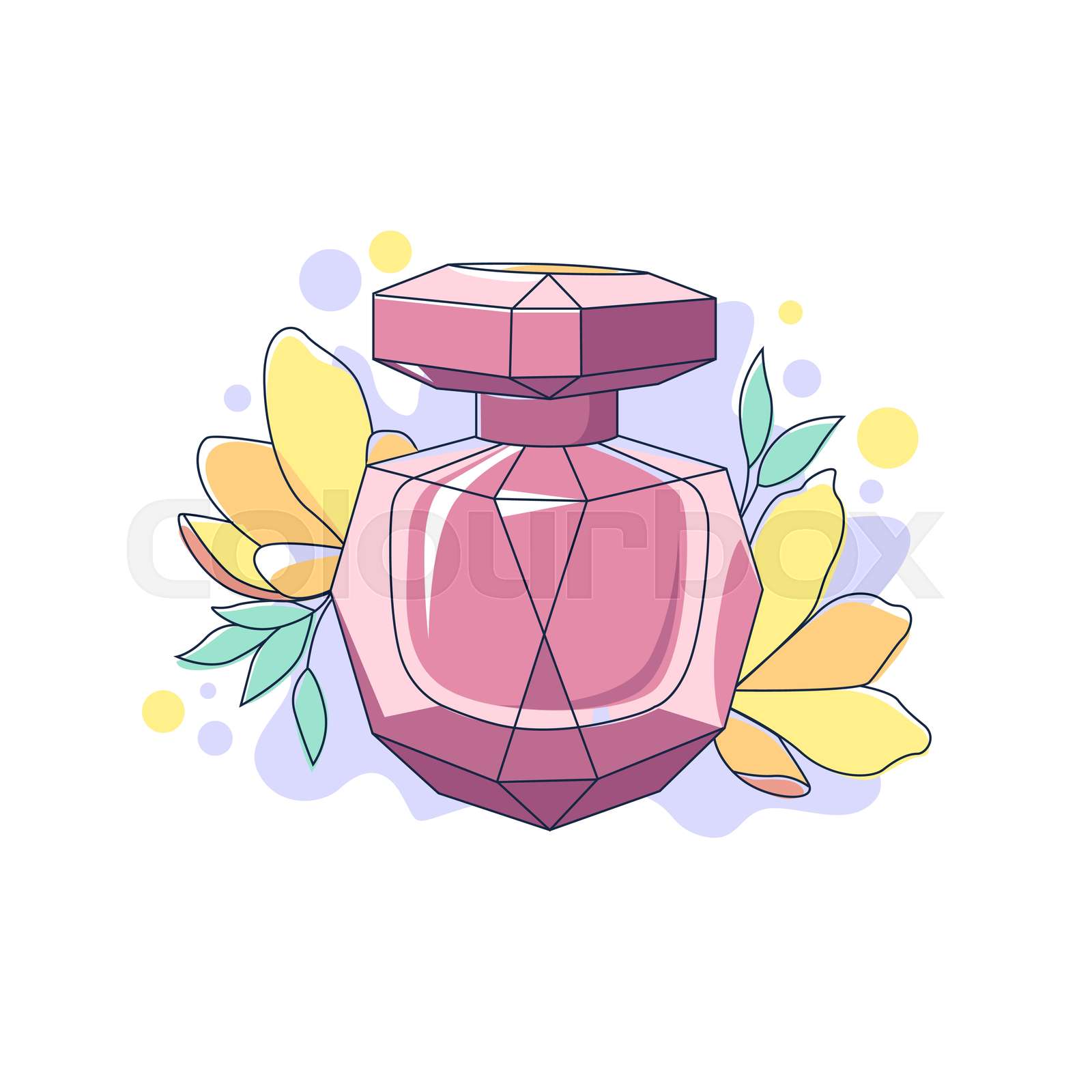 Putting On Perfume Cartoon