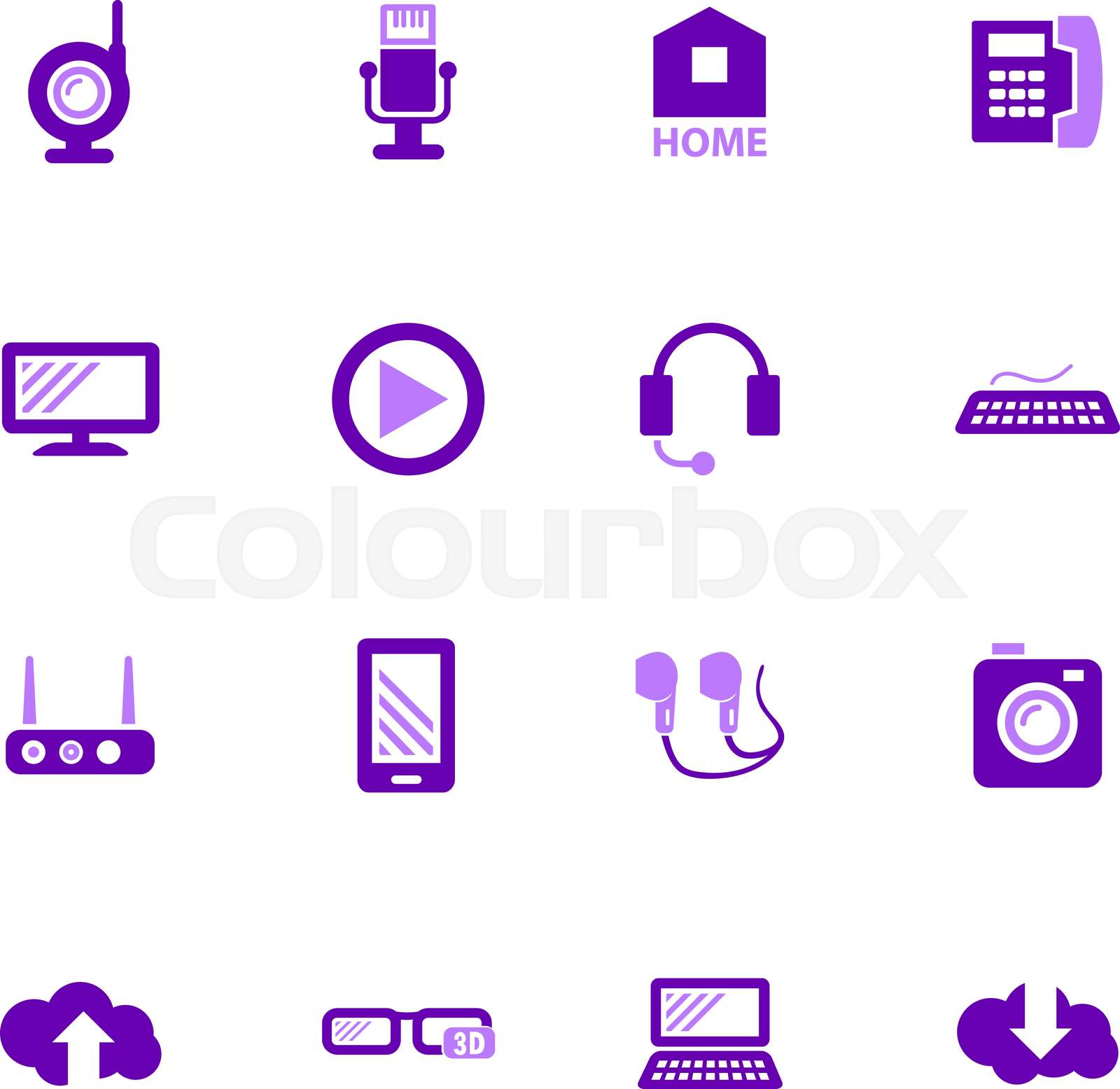 Hi tech icons set | Stock vector | Colourbox