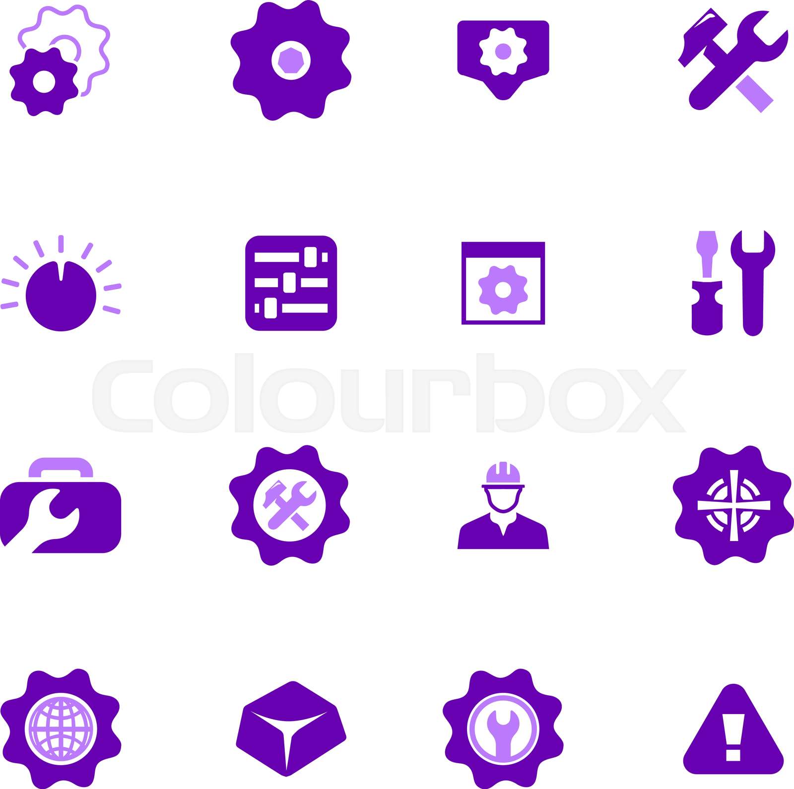 Setting icons set | Stock vector | Colourbox