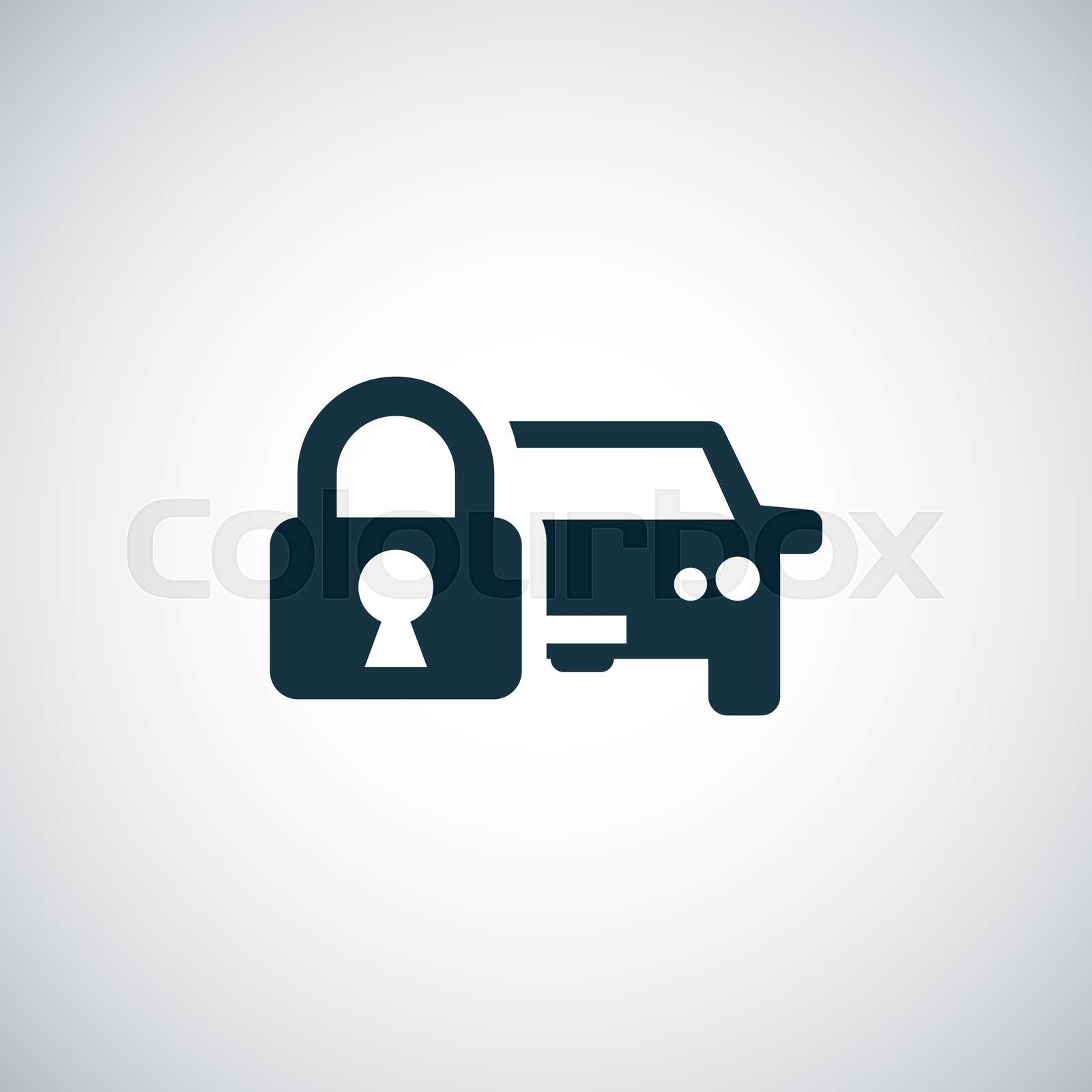 car lock icon | Stock vector | Colourbox