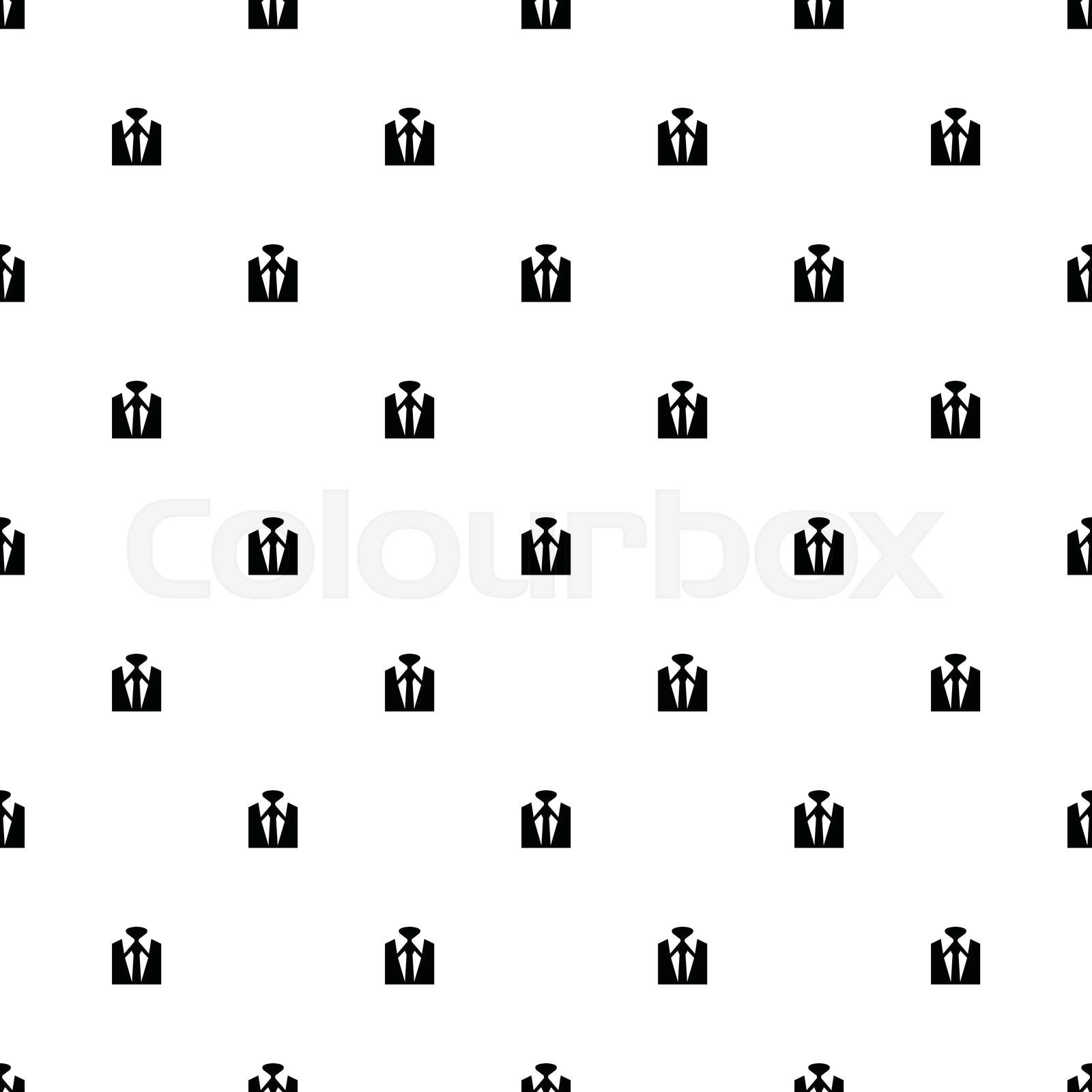 Vector seamless pattern, suit | Stock vector | Colourbox
