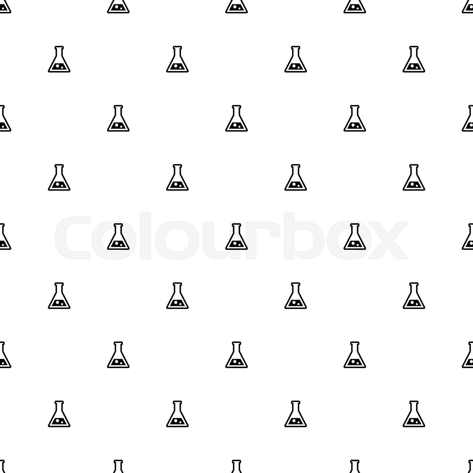 Vector seamless pattern, laboratory | Stock vector | Colourbox