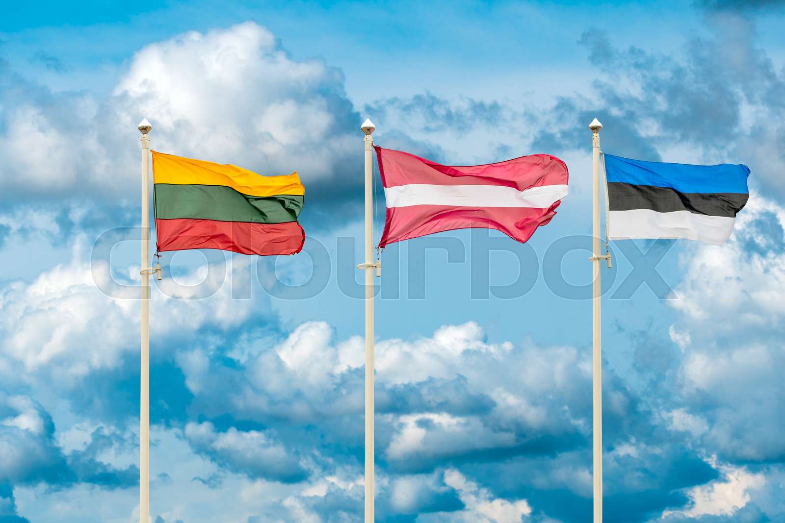 Baltic Countries Flags