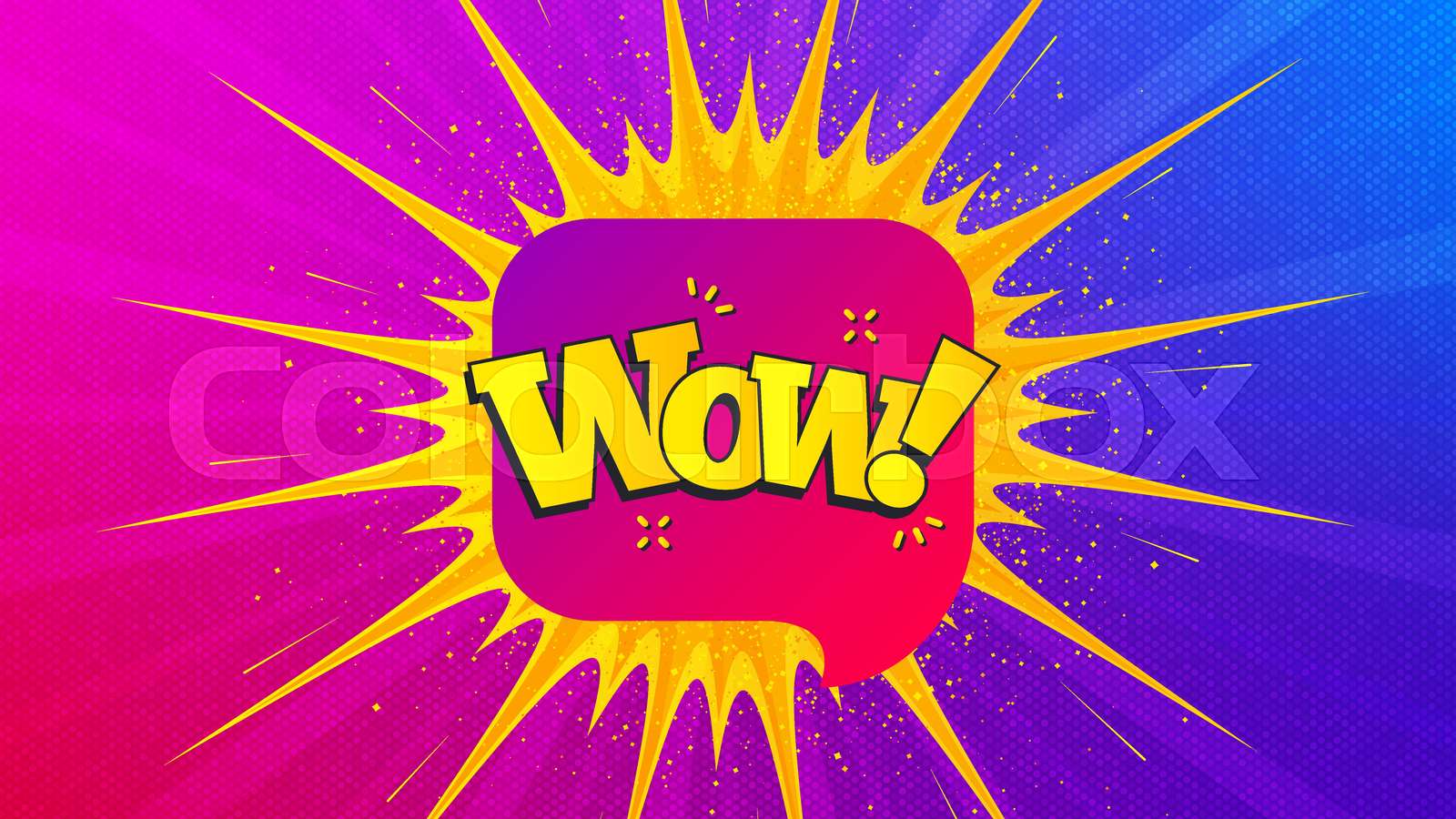 Wow chat bubble badge. Discount banner shape. Vector | Stock vector ...