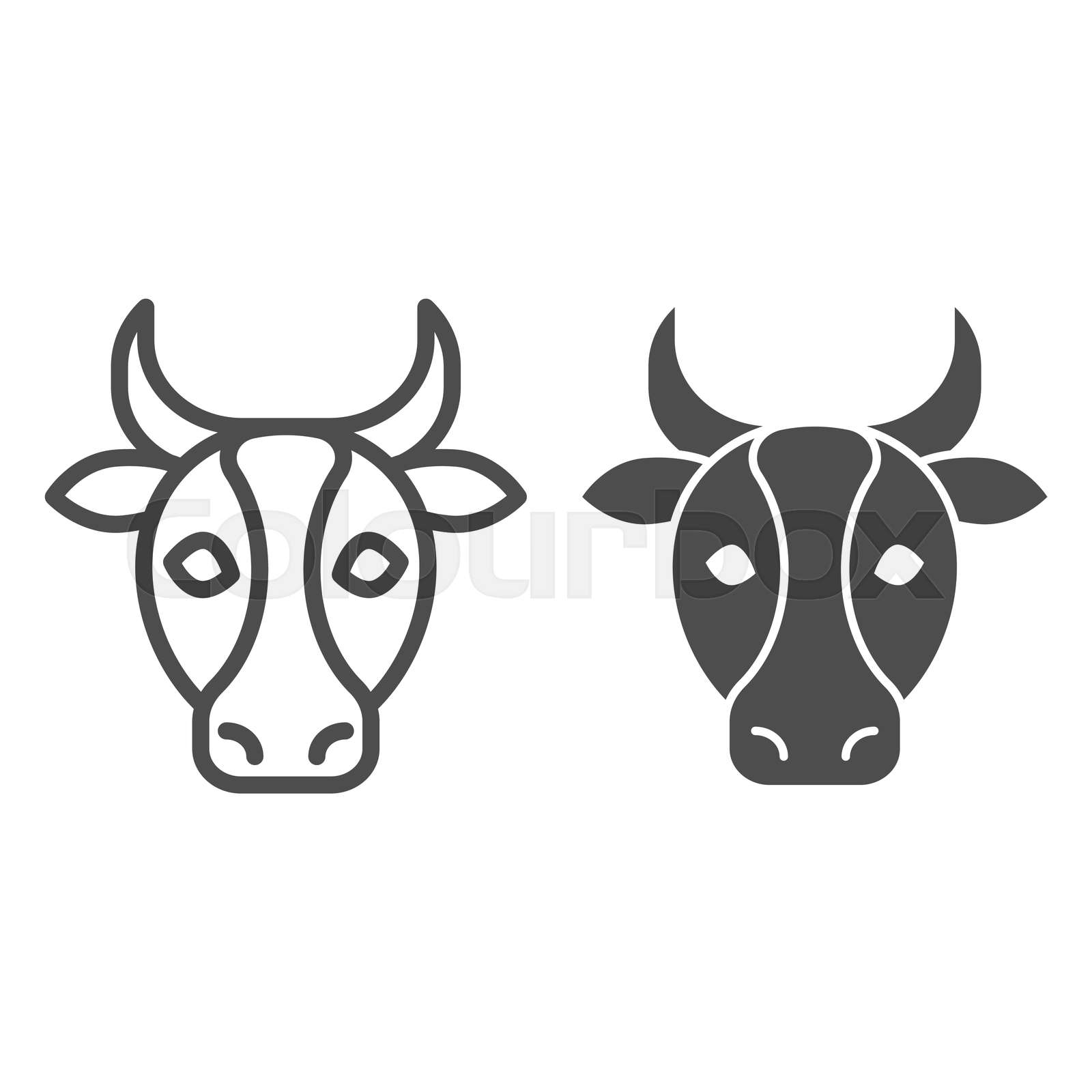 Show Steer Head Silhouette
