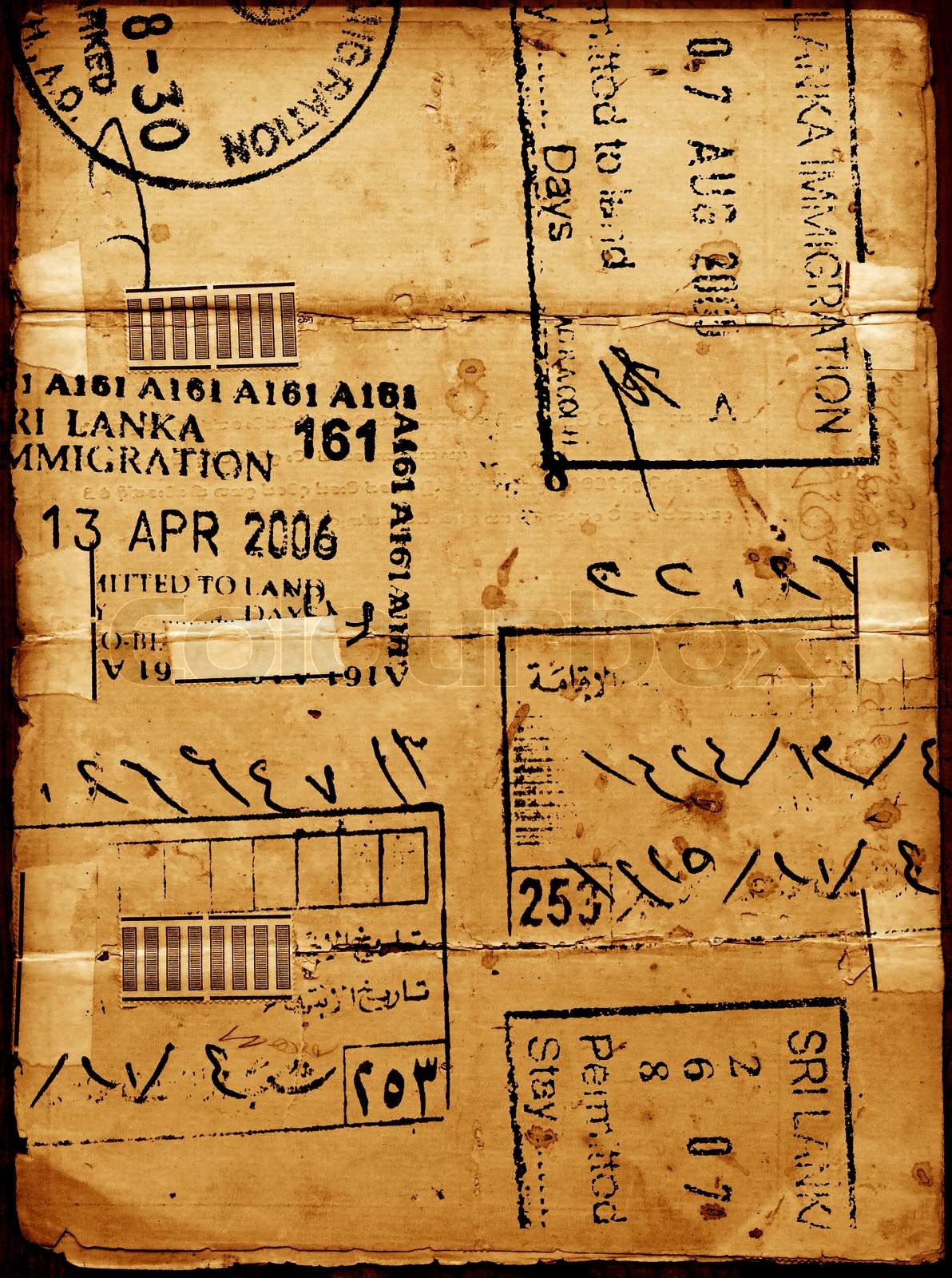 Old paper | Stock image | Colourbox