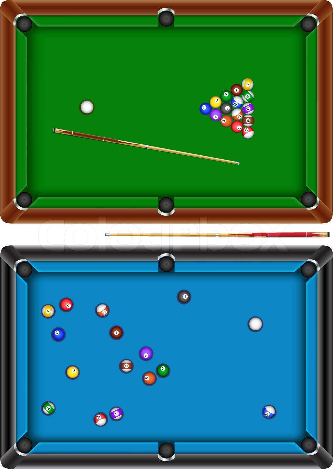 billiard table | Stock vector | Colourbox