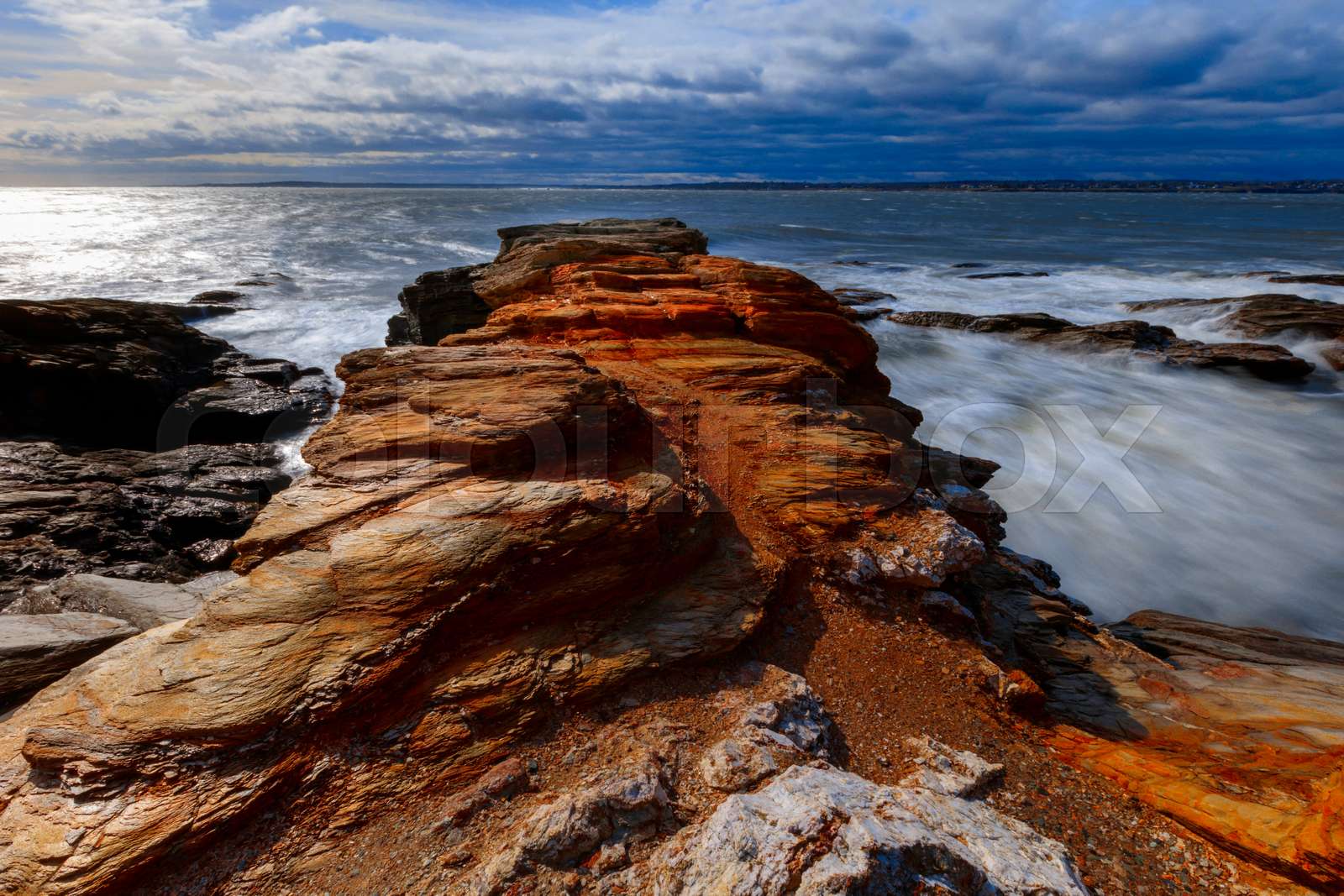 Rocky ocean shore. | Stock image | Colourbox