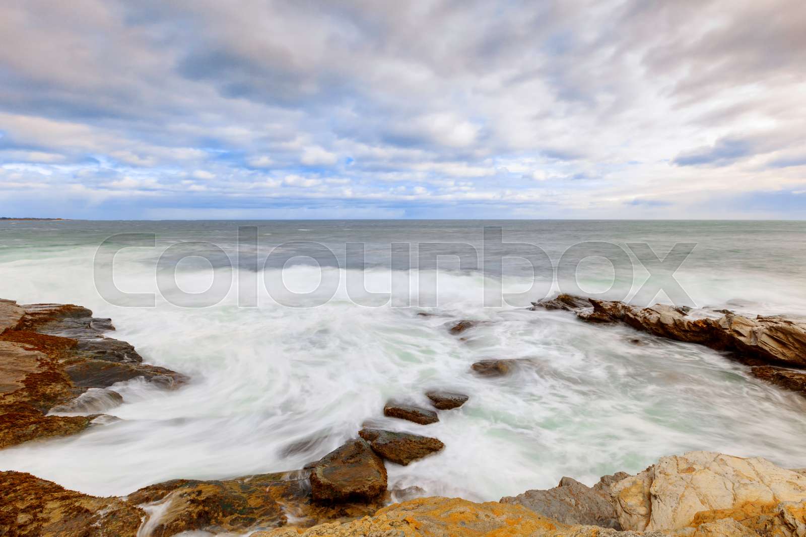 Rocky ocean shore. | Stock image | Colourbox