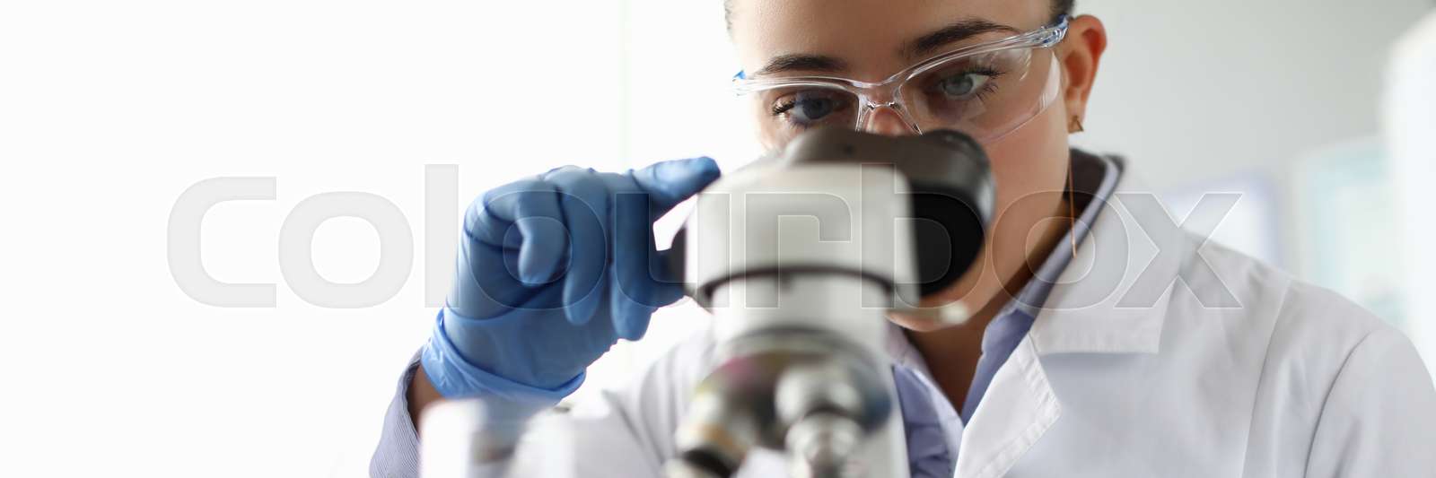 Lab worker making expertise | Stock image | Colourbox