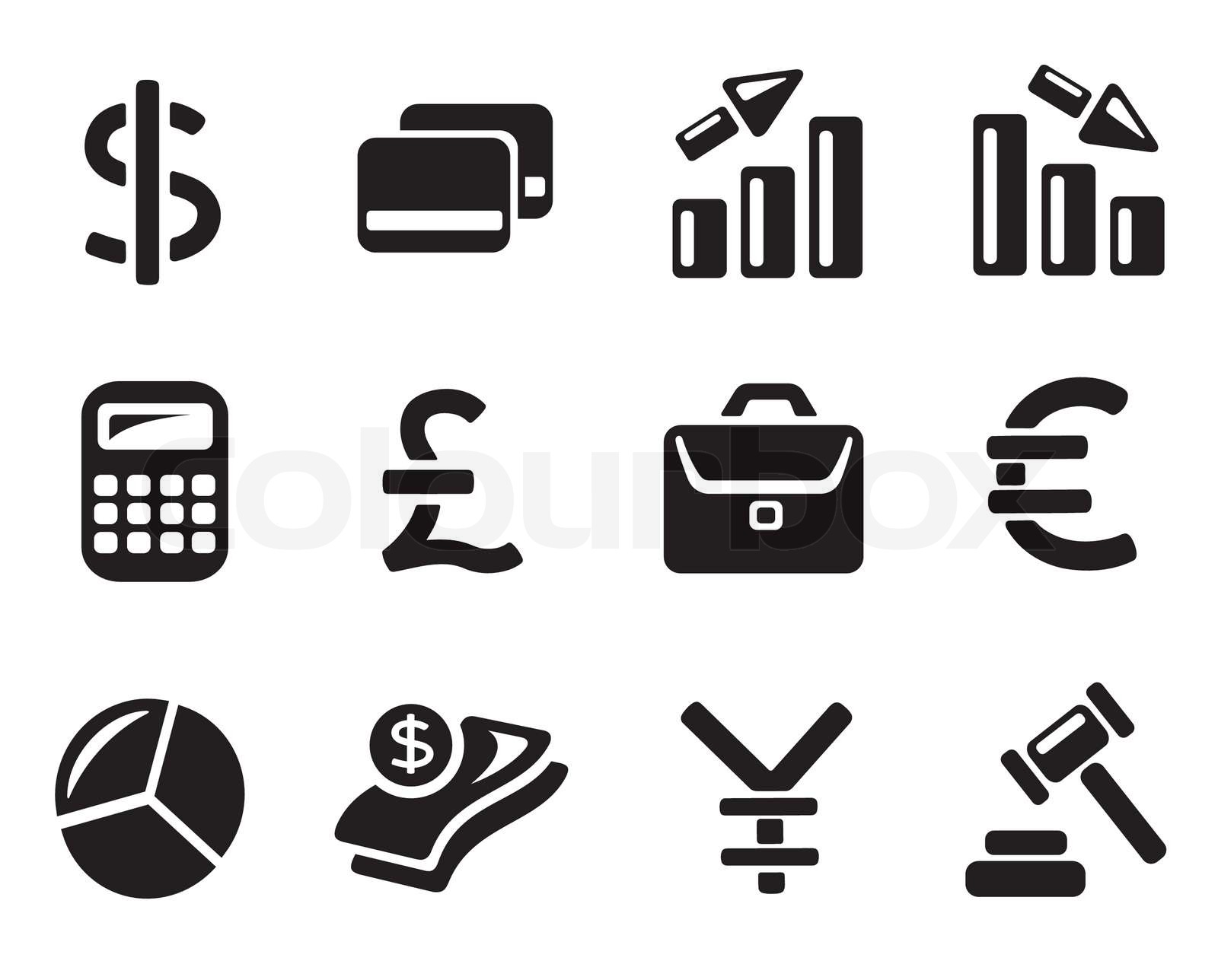 Finance icon set | Stock vector | Colourbox