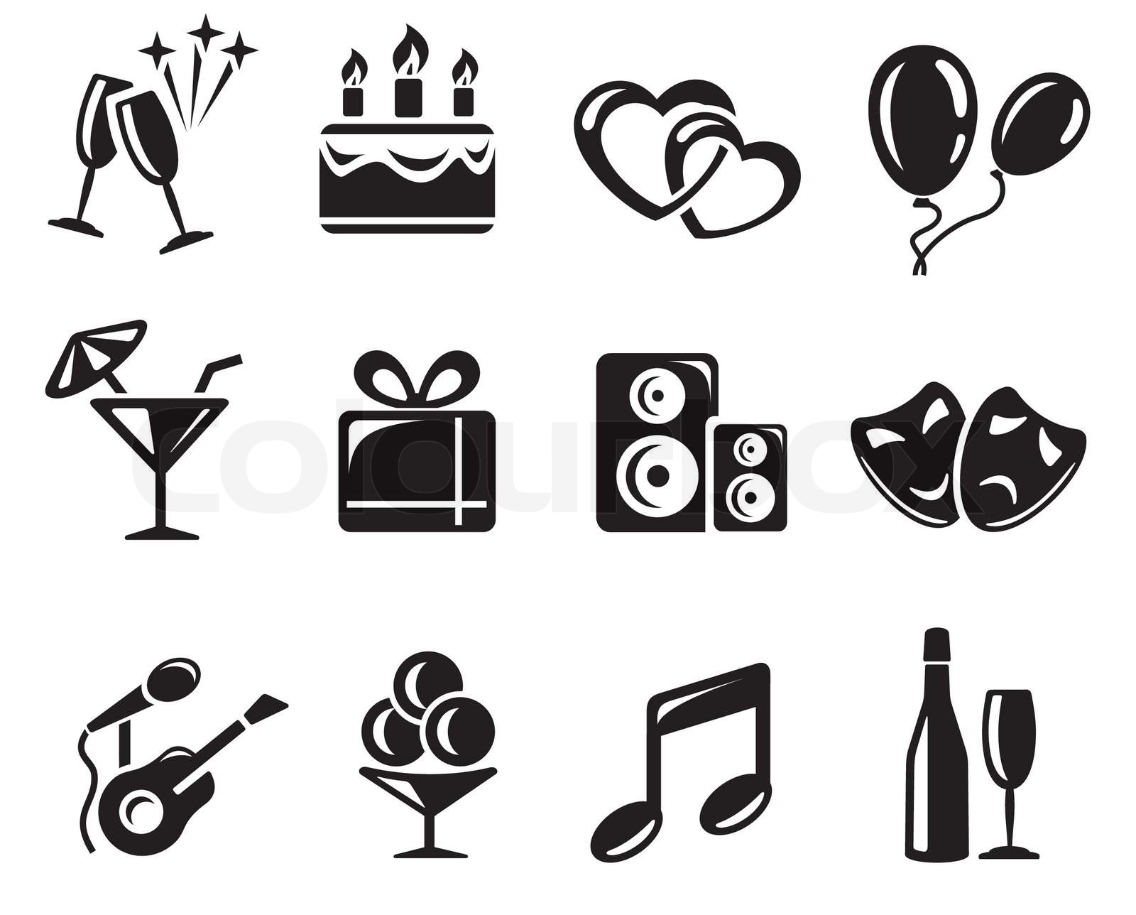 Partei-Icon-set | Stock-Vektor | Colourbox