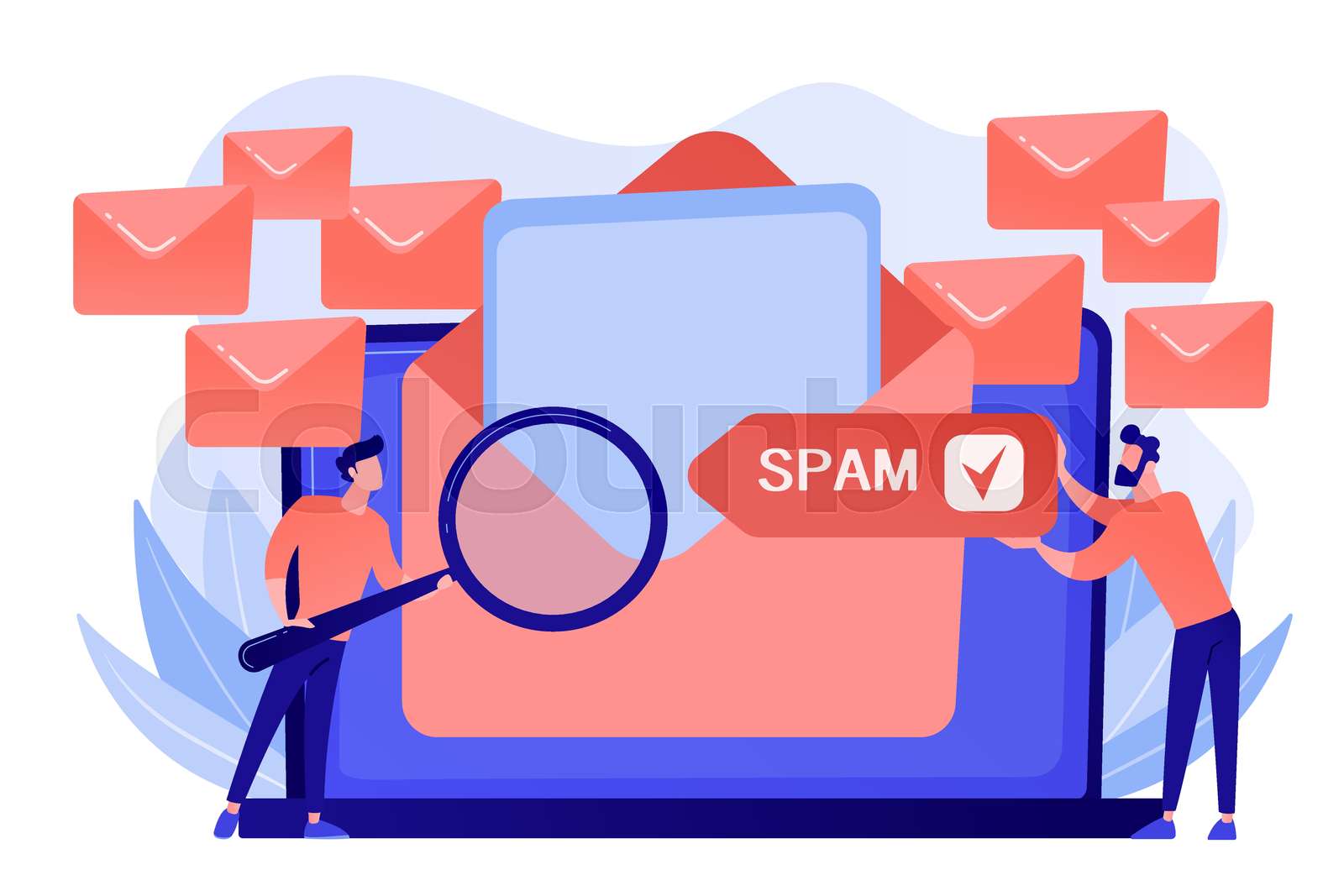 Spam concept vector illustration. | Stock vector | Colourbox