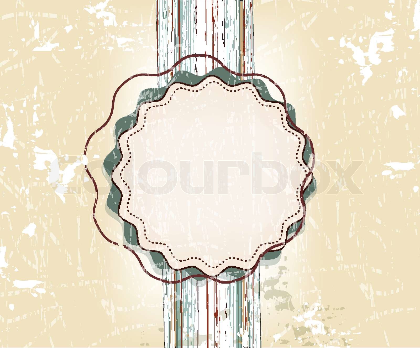 Vintage design template | Stock vector | Colourbox