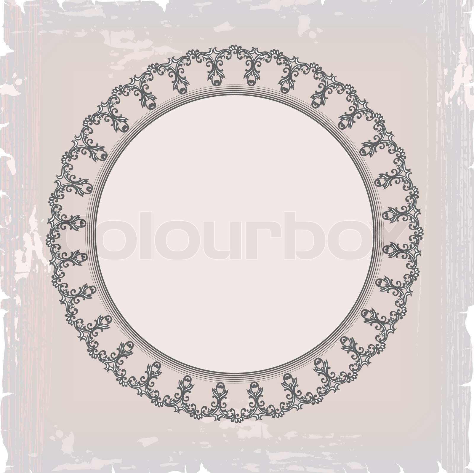 Runde Vintage Rahmen | Stock-Vektor | Colourbox