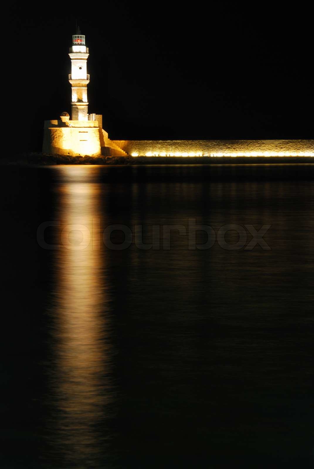 Lighthouse in Night | Stock image | Colourbox
