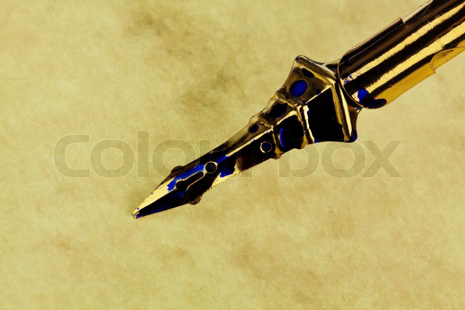 blue quill | Stock image | Colourbox