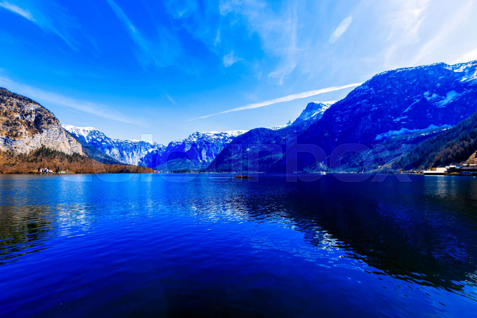 Bavarian Alpine lakeside landscape | Stock image | Colourbox