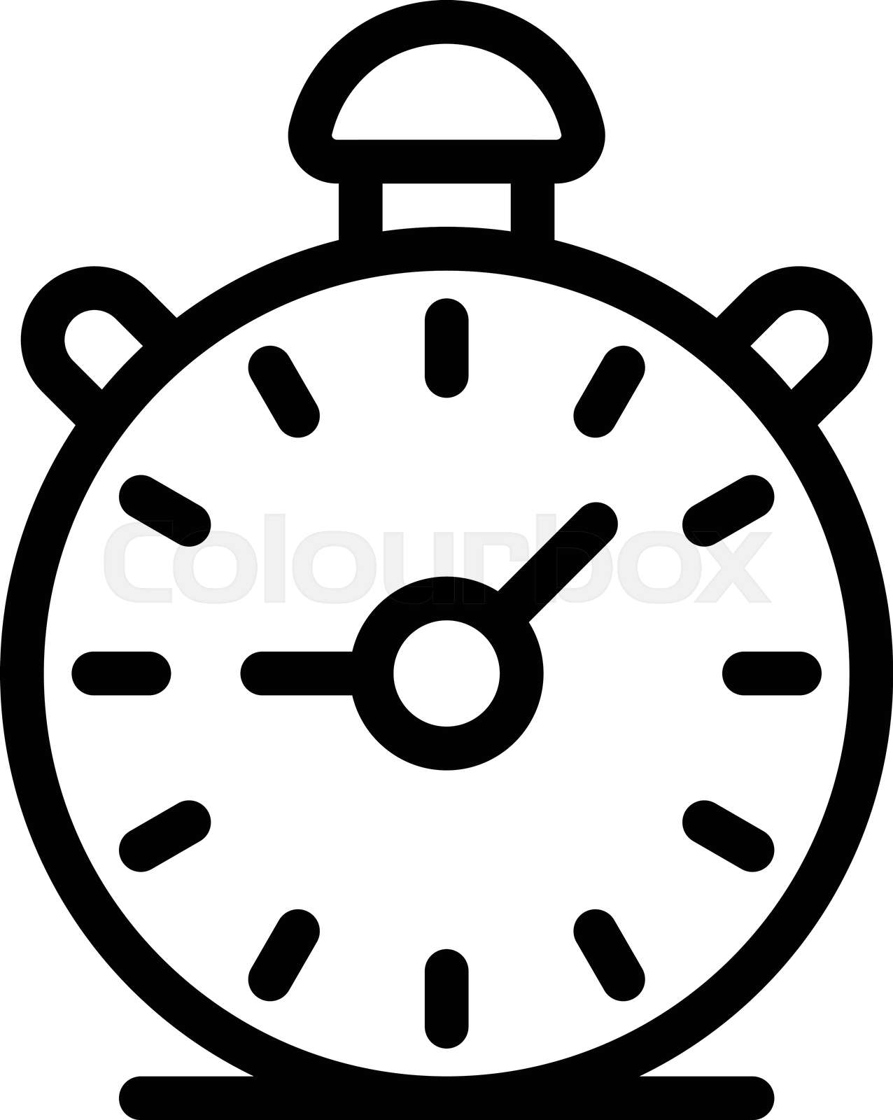 alarm, uhr, icon | Stock-Vektor | Colourbox