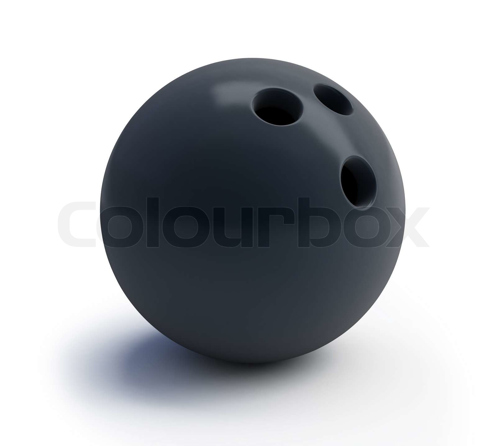 Bowling-Kugel auf weißem Hintergrund | Stock Bild | Colourbox