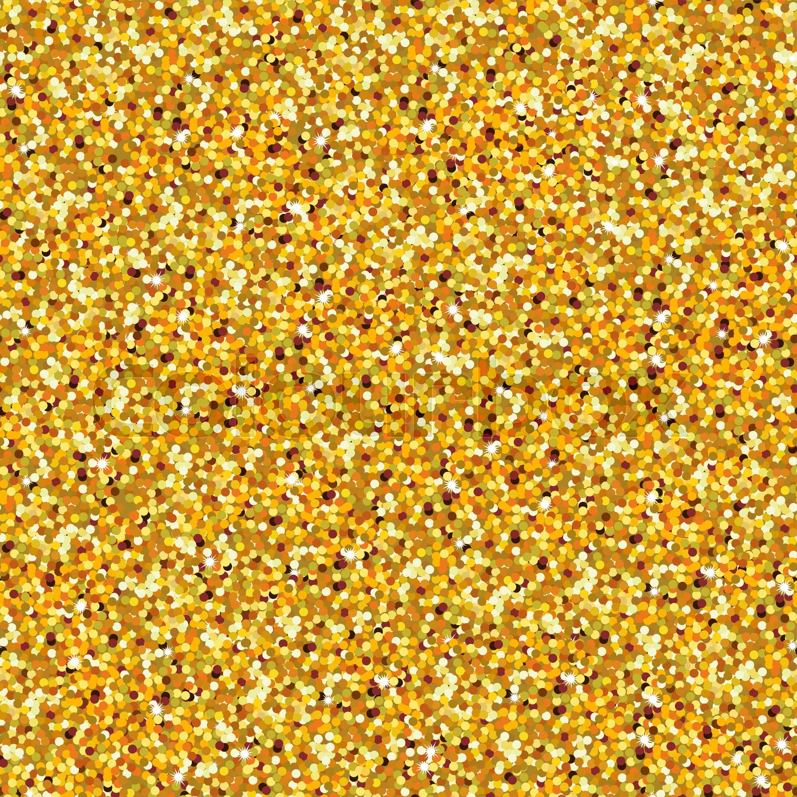 Gold glitter sparkling seamless pattern | Stock vector | Colourbox