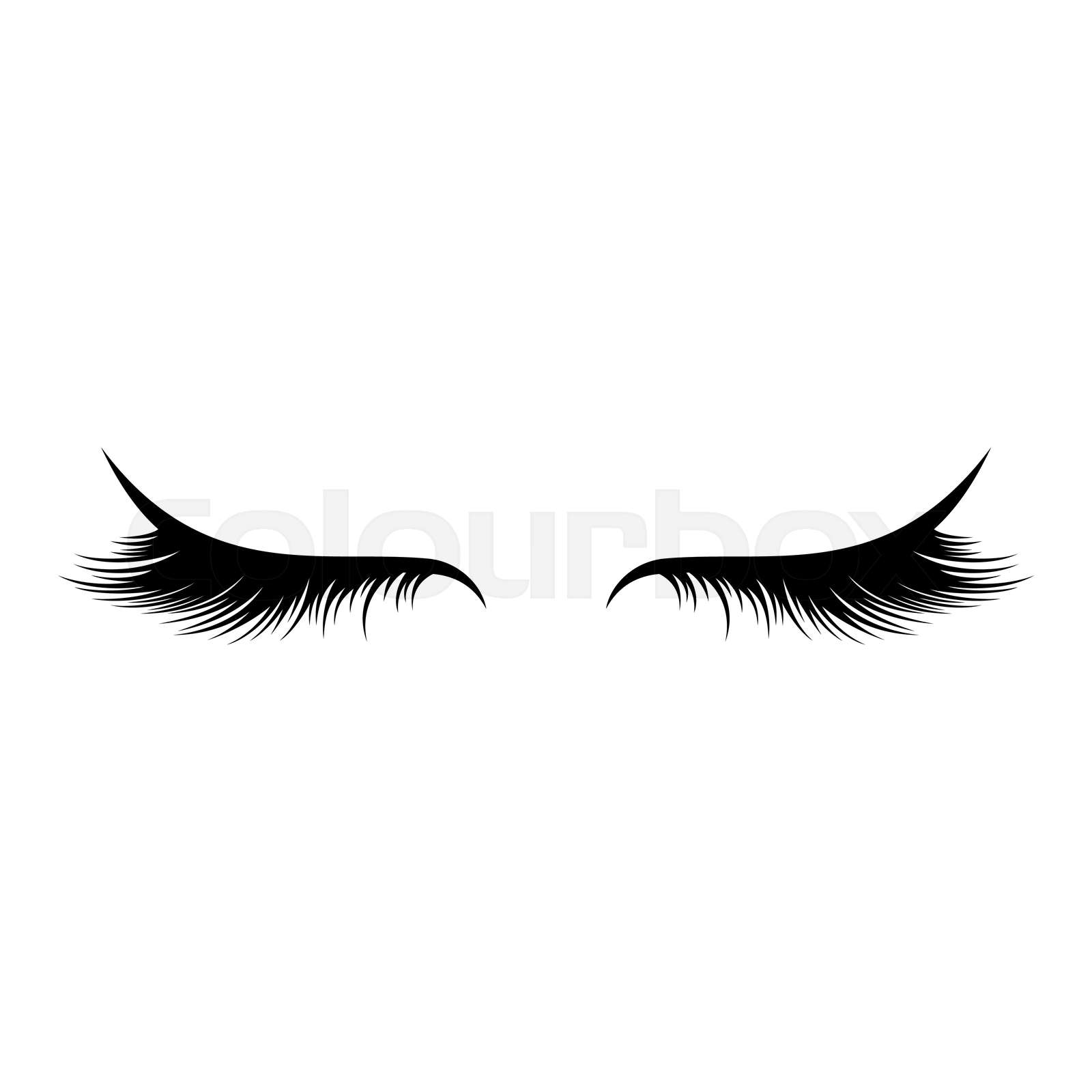 Vector eyelashes | Stock vector | Colourbox