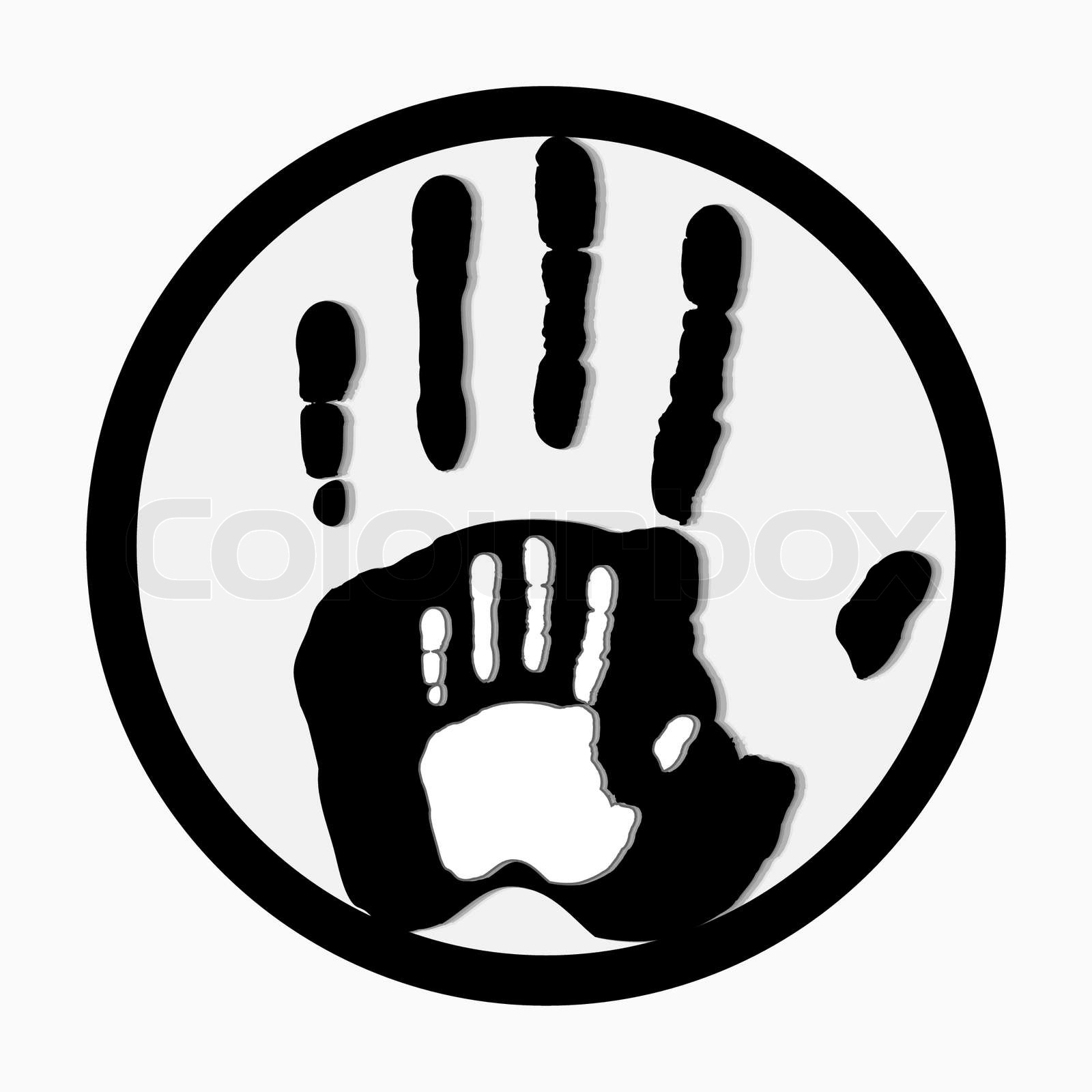 Helping hands Adult Care about childgreeting Vector illustration ...