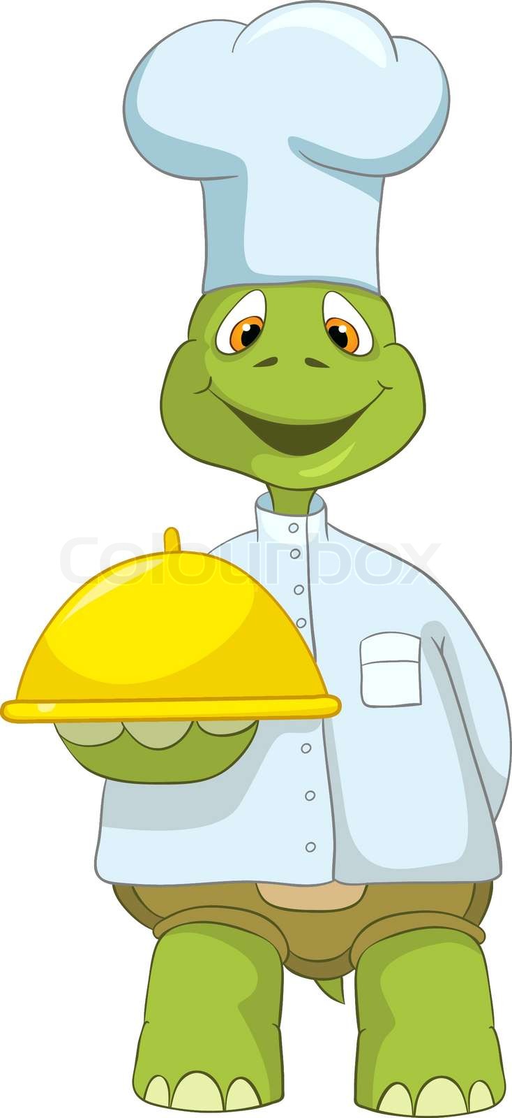 Funny Turtle Chef | Stock vector | Colourbox