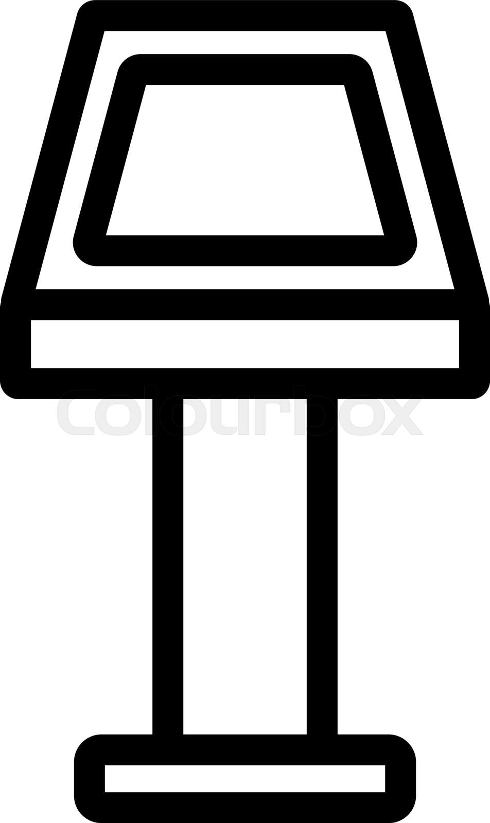 exhibition, exhibition icon vector. Isolated contour symbol ...
