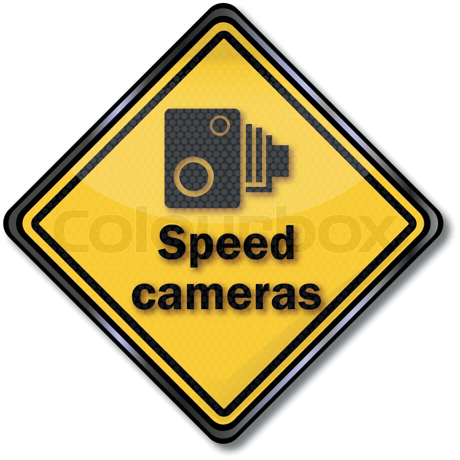 Verkehrsschild Speed Cameras | Stock-Vektor | Colourbox