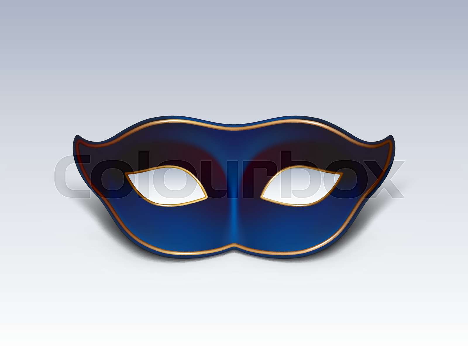 Blue face mask realistic vector illustration | Stock vector | Colourbox