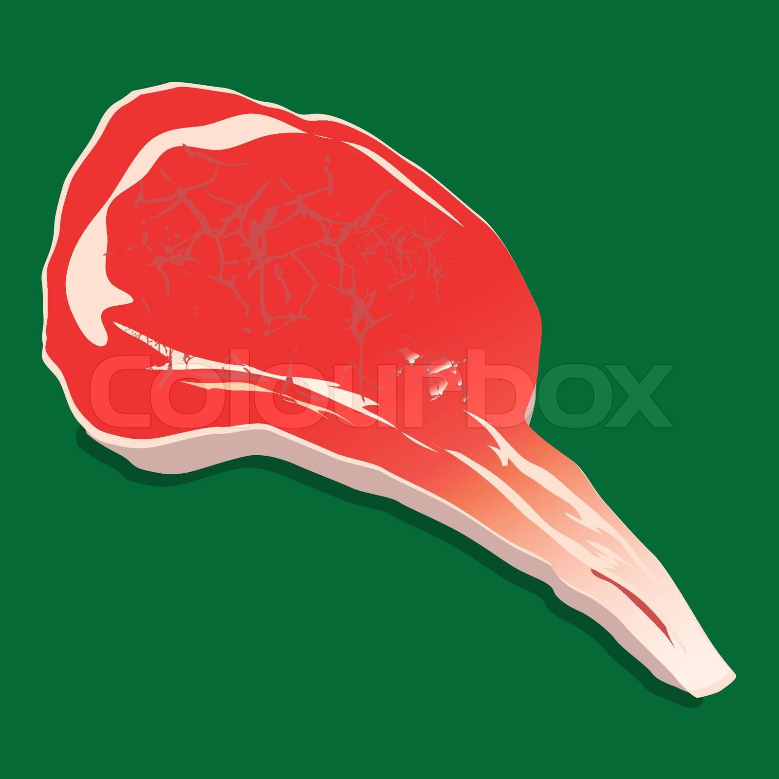 Piece of meat | Stock vector | Colourbox