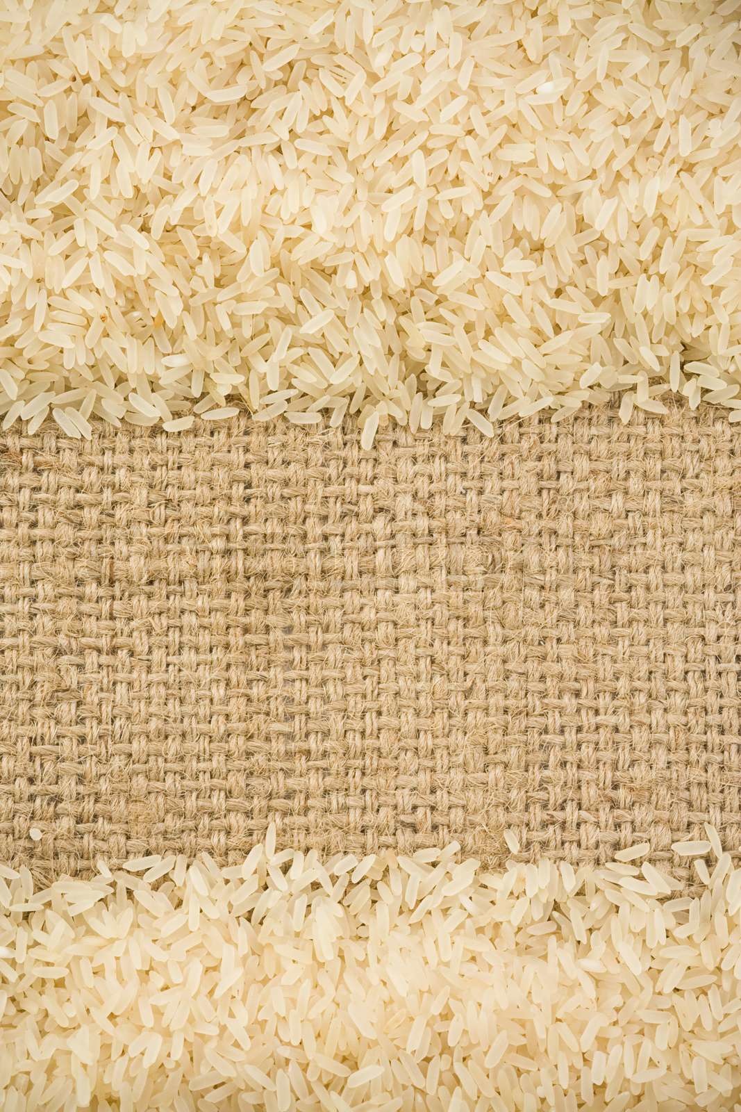 rice grain and sack background | Stock image | Colourbox