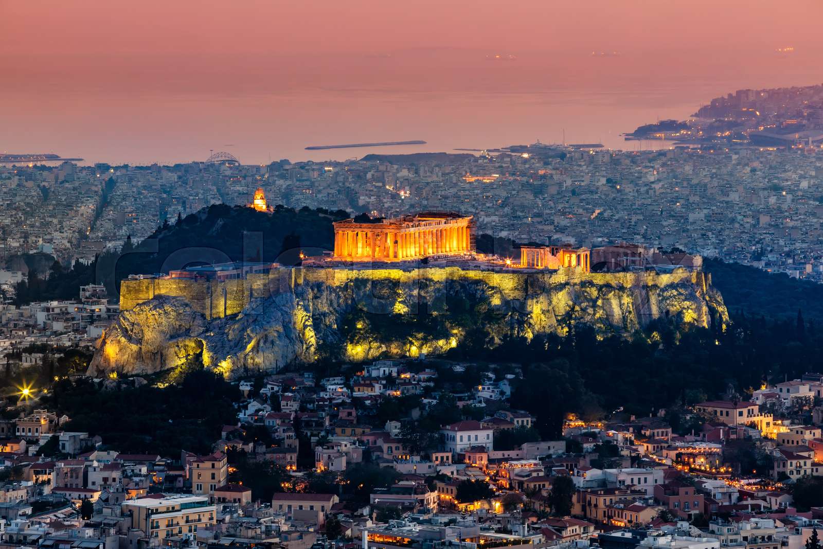Acropolis At Sunset