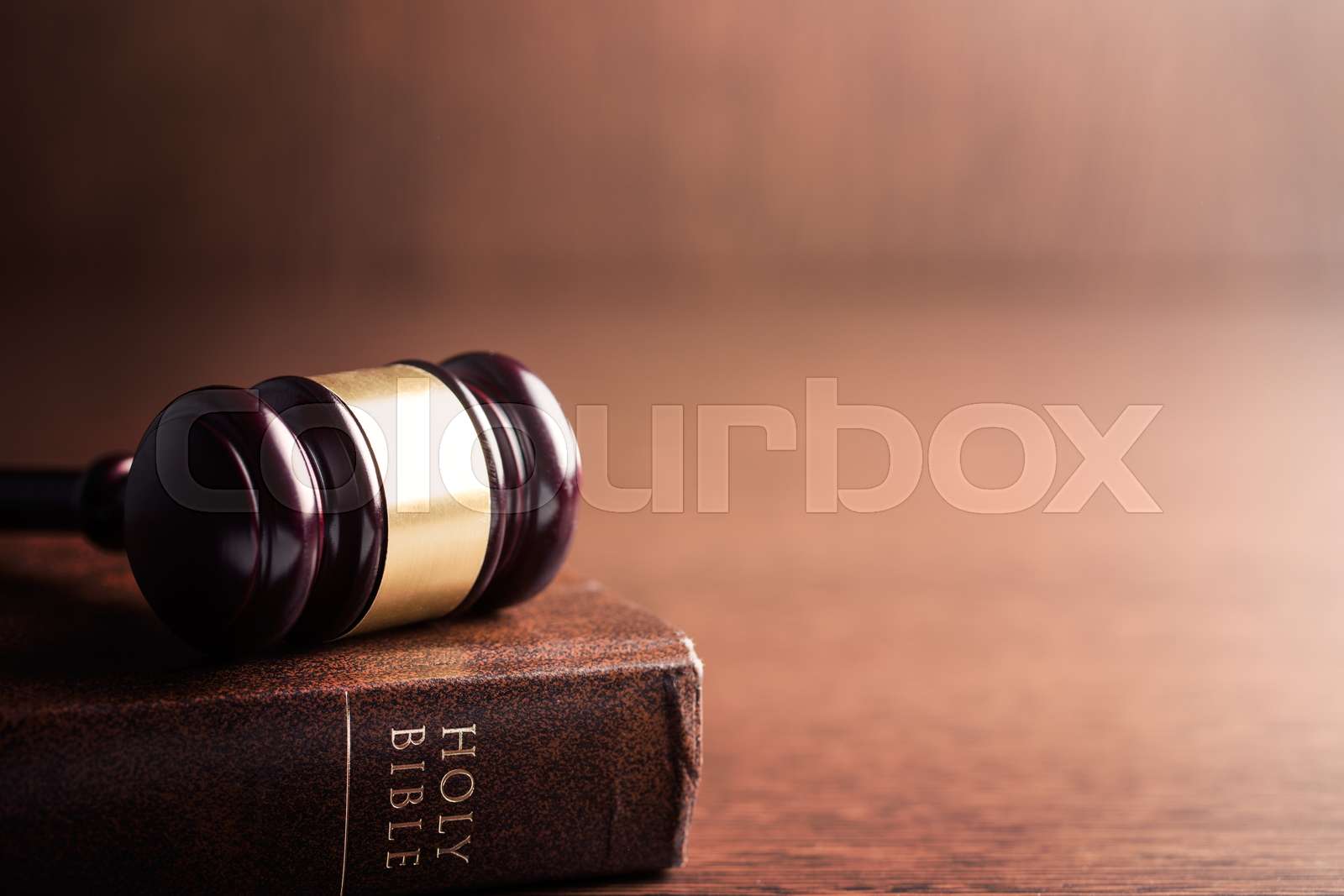 judge gavel and holy bible | Stock image | Colourbox