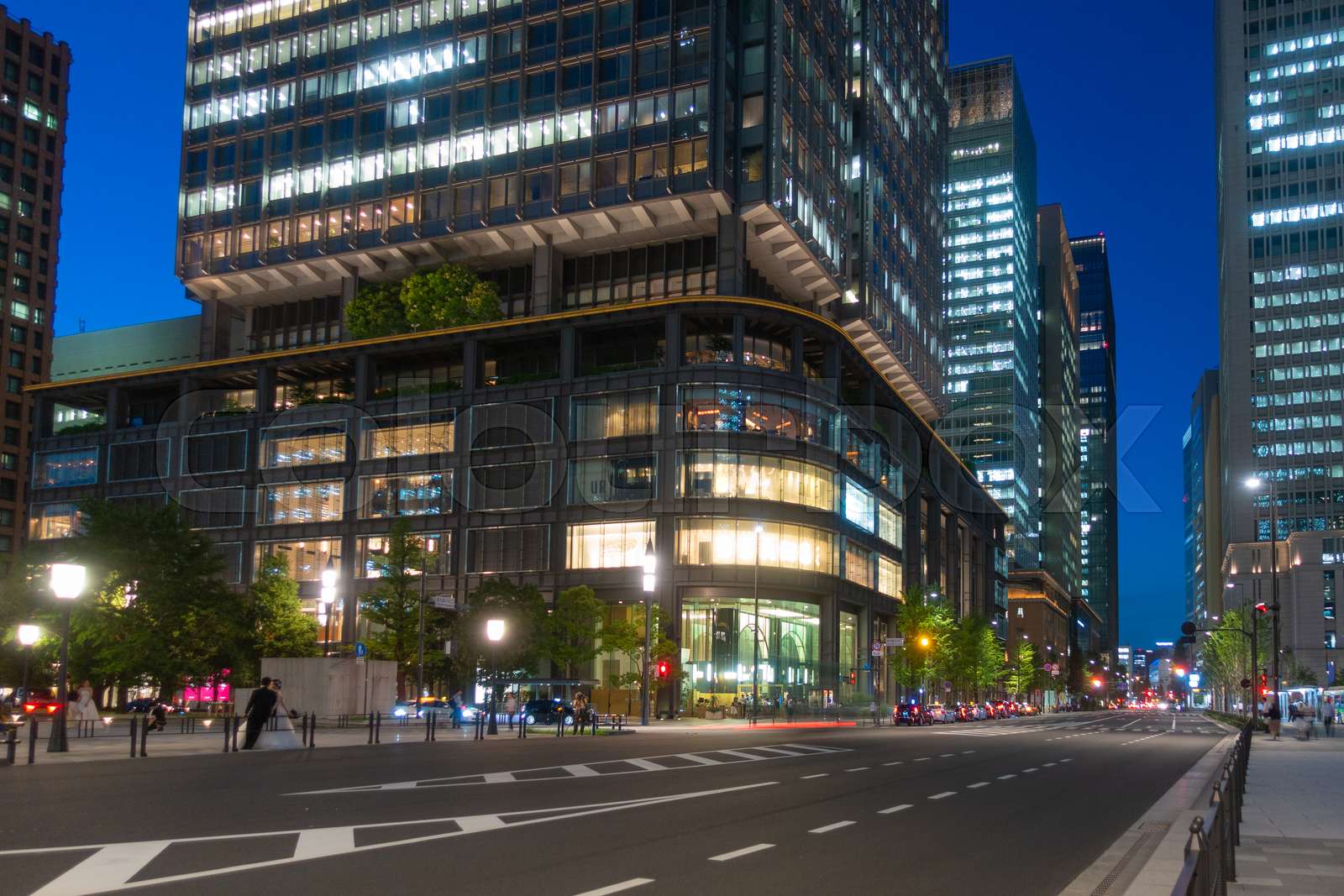Building and skyscraper Tokyo city in night. | Stock image | Colourbox