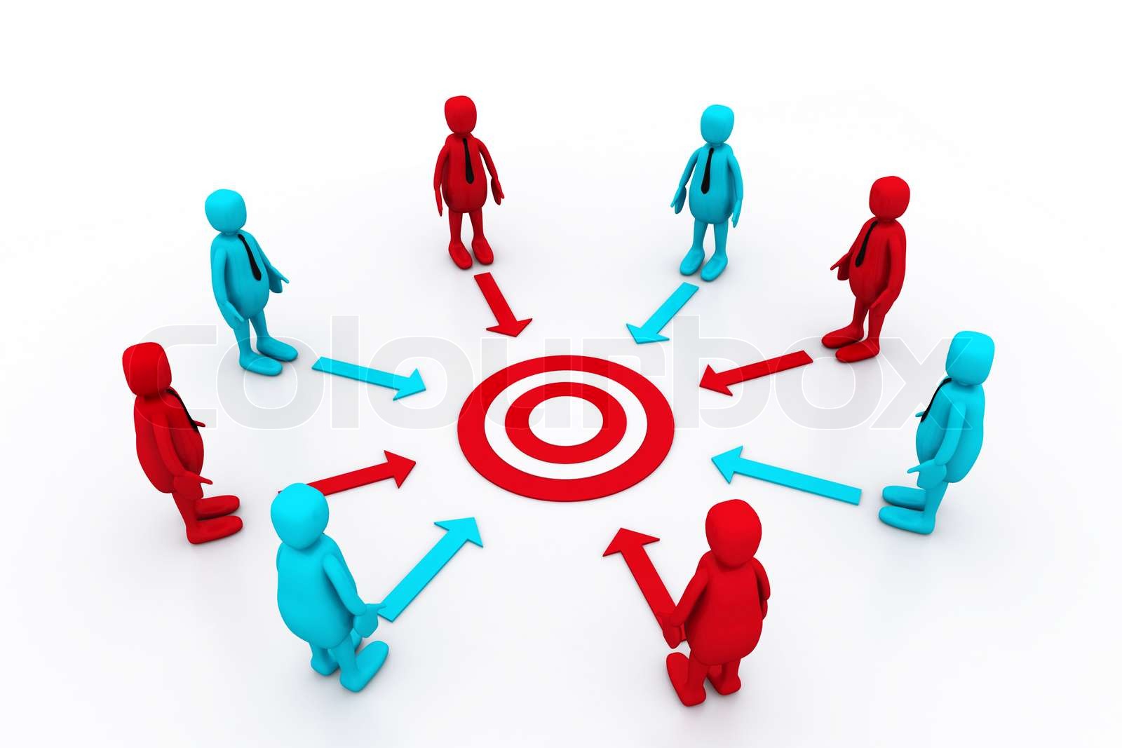 Team work target | Stock image | Colourbox