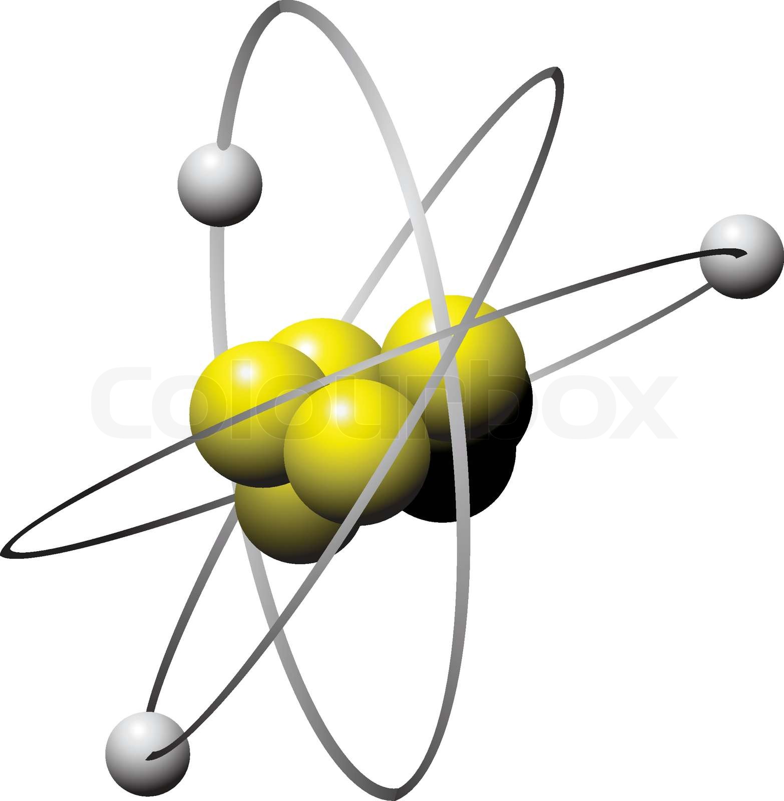 Motion of electrons | Stock vector | Colourbox