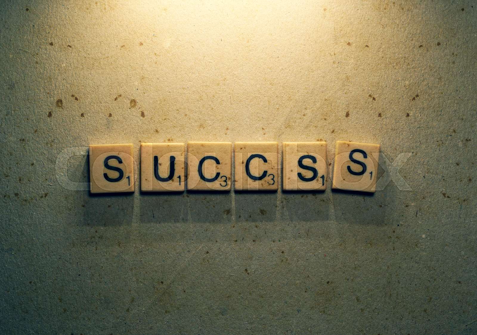 Success Label in scrabble | Stock image | Colourbox