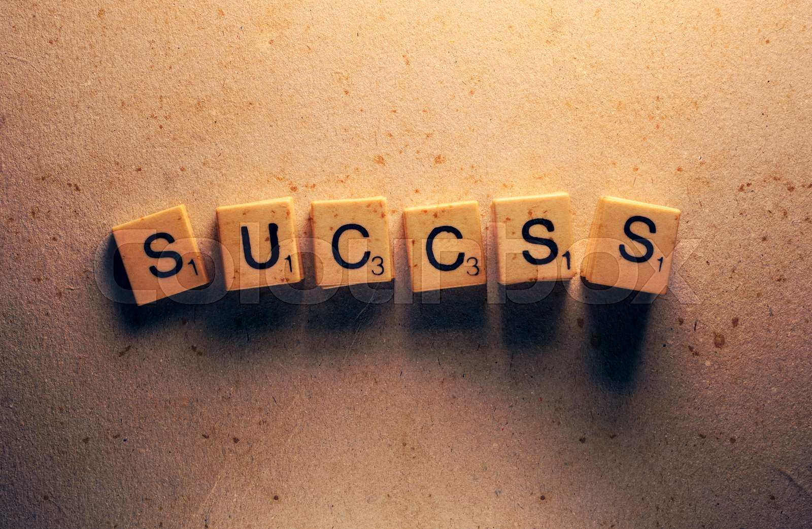 Success Label in scrabble | Stock image | Colourbox
