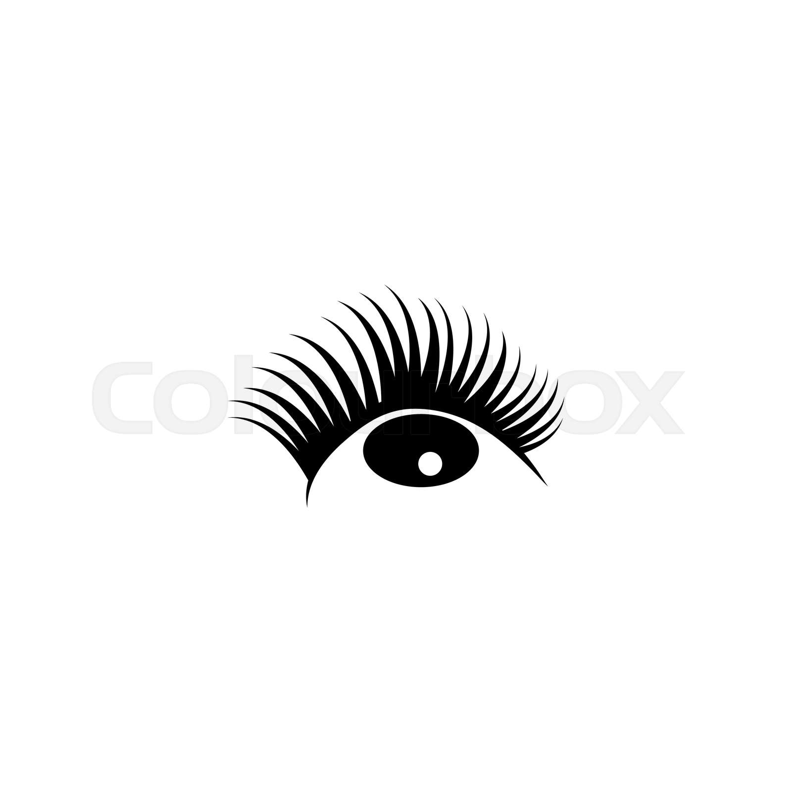 Eyelash graphic design template vector isolated | Stock vector | Colourbox