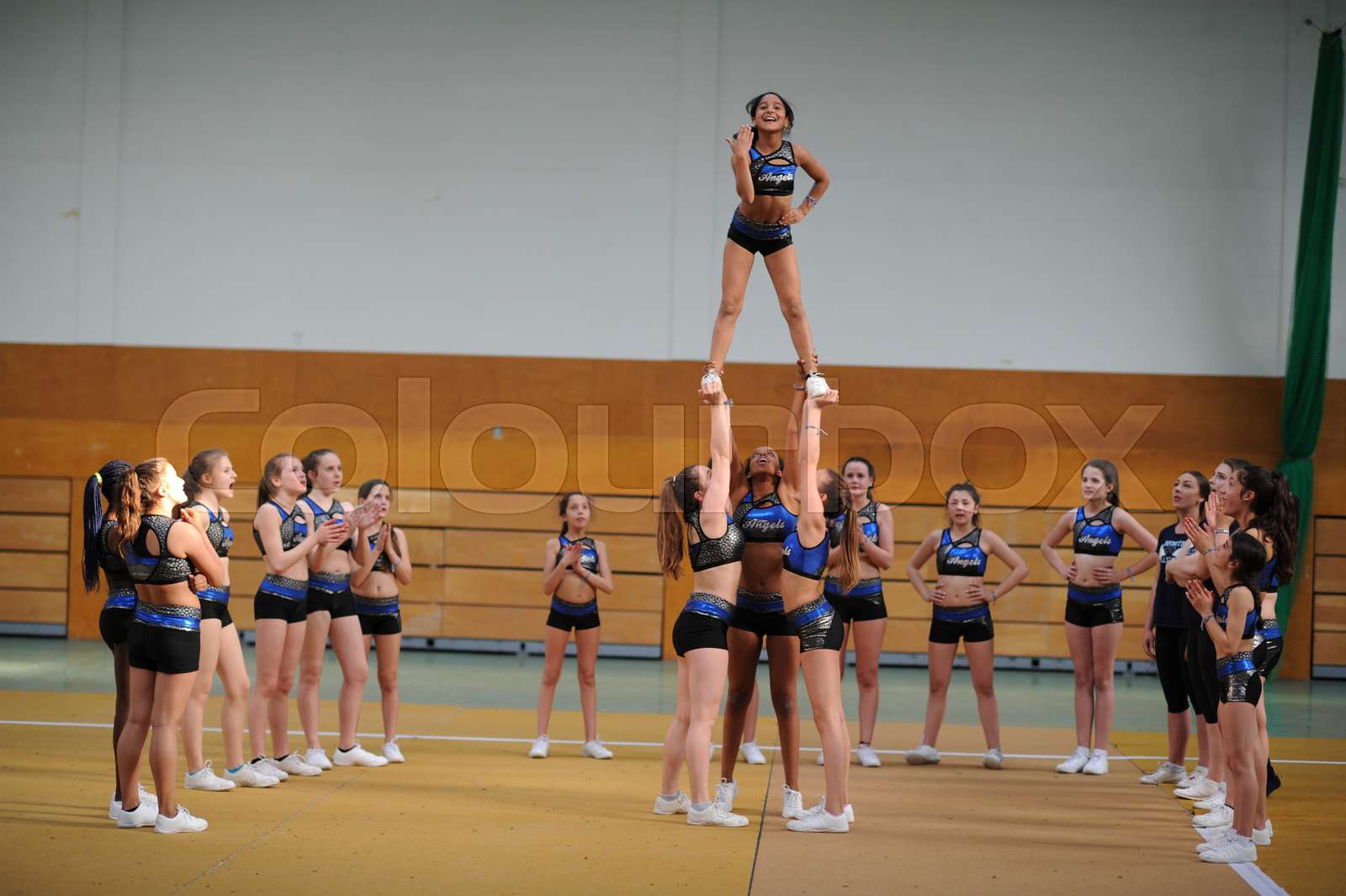 Cheerleaders performing | Stock image | Colourbox