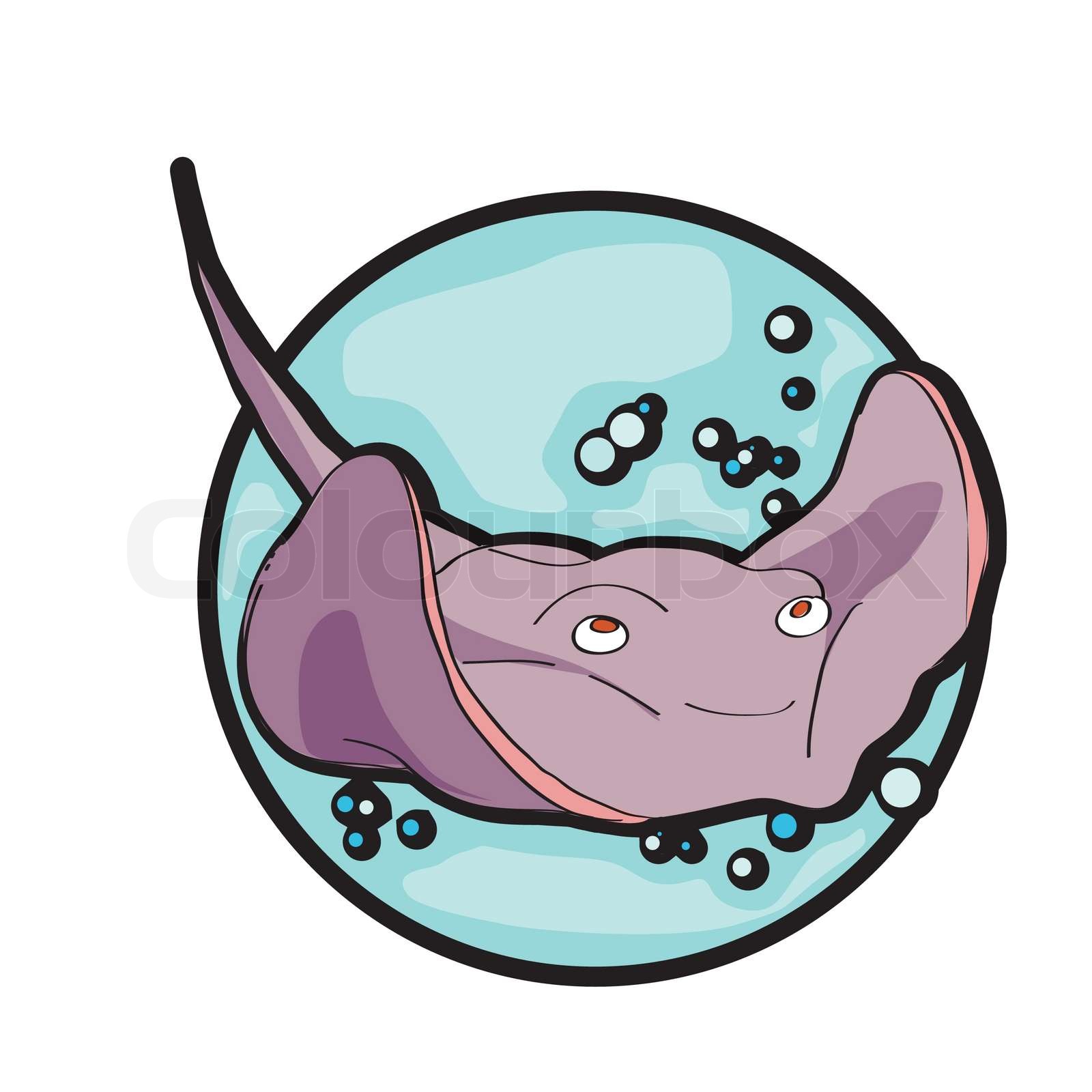 Stingray-ClipArt | Stock-Vektor | Colourbox