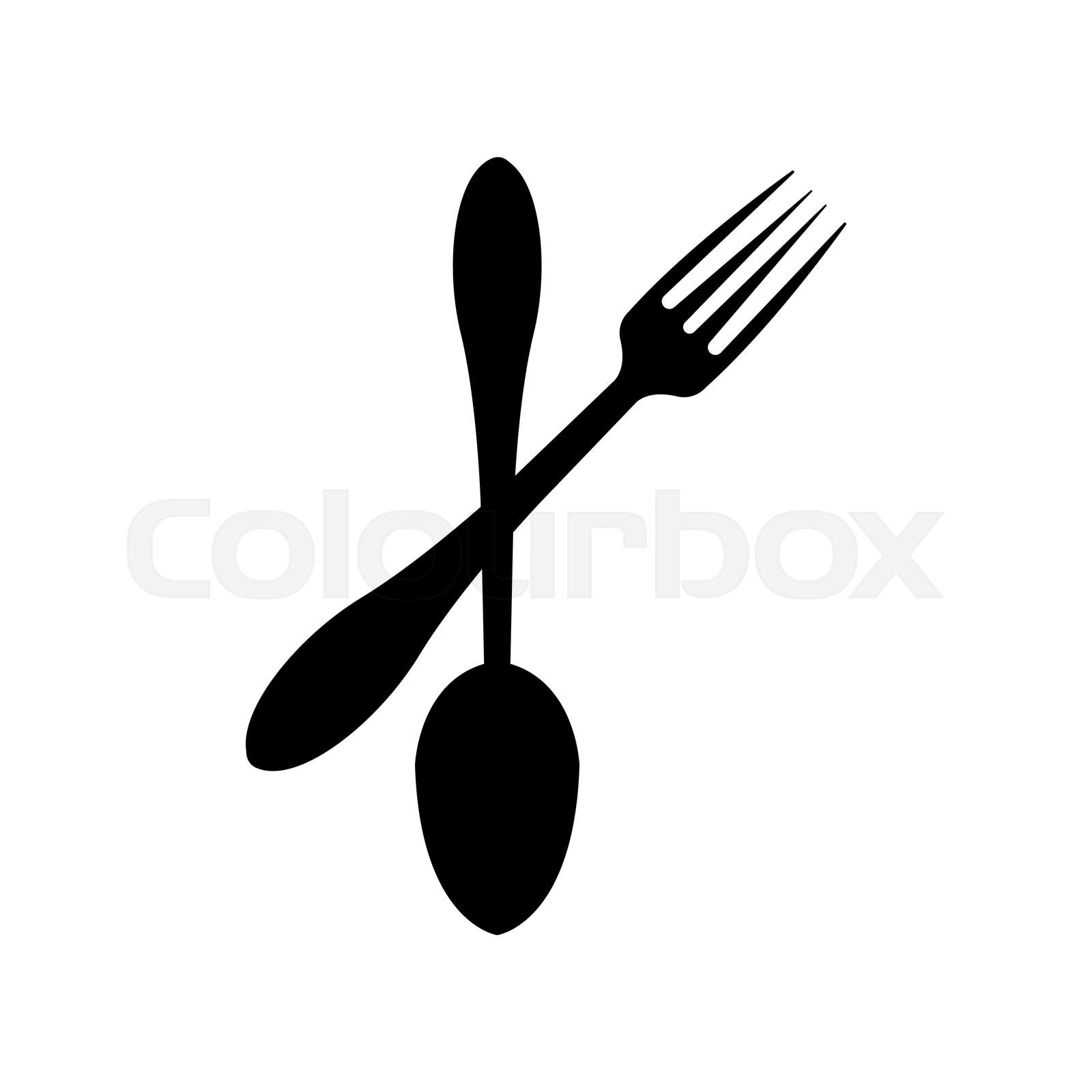 Cutlery graphic design template vector isolated | Stock vector | Colourbox