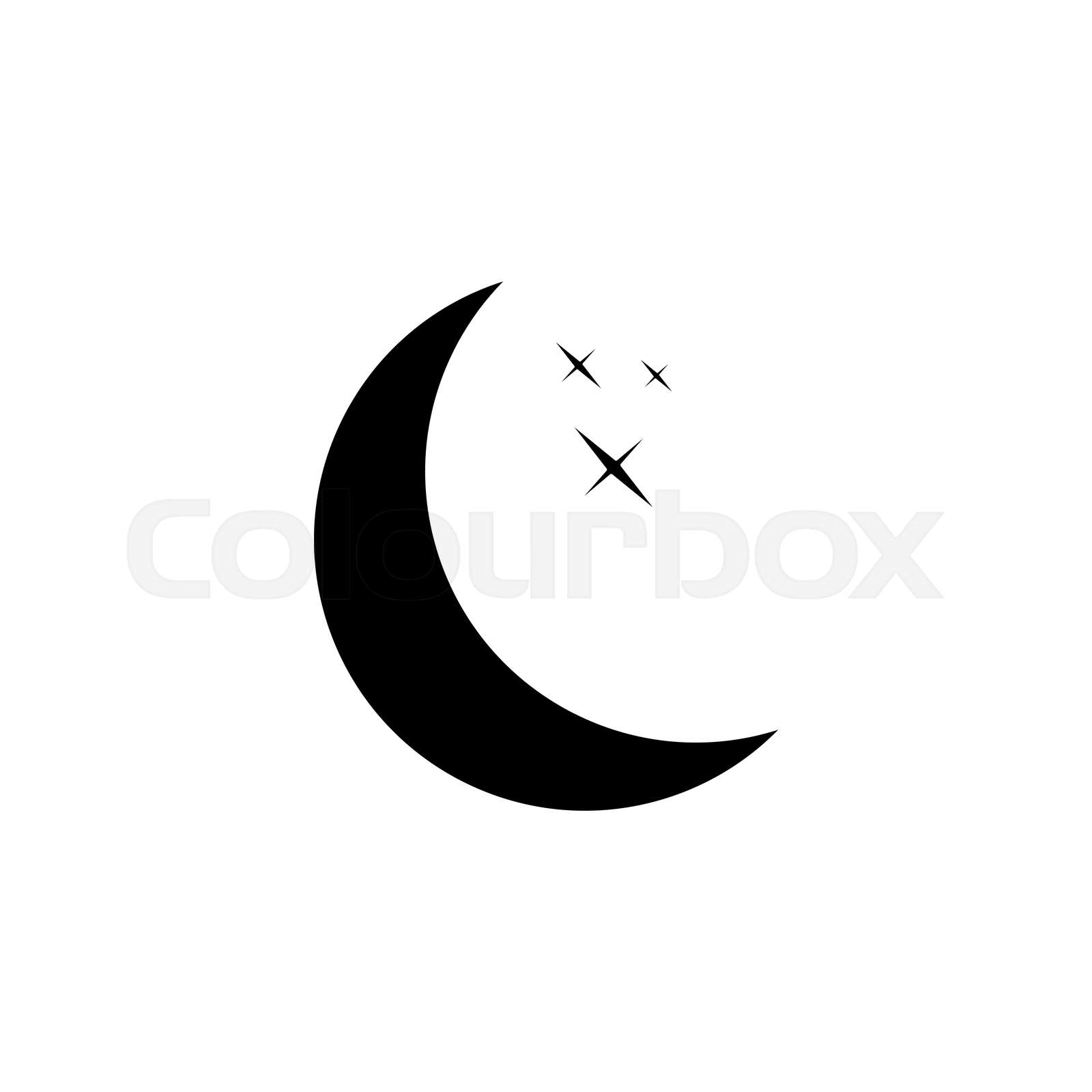 Sickle moon graphic design template vector isolated | Stock vector ...