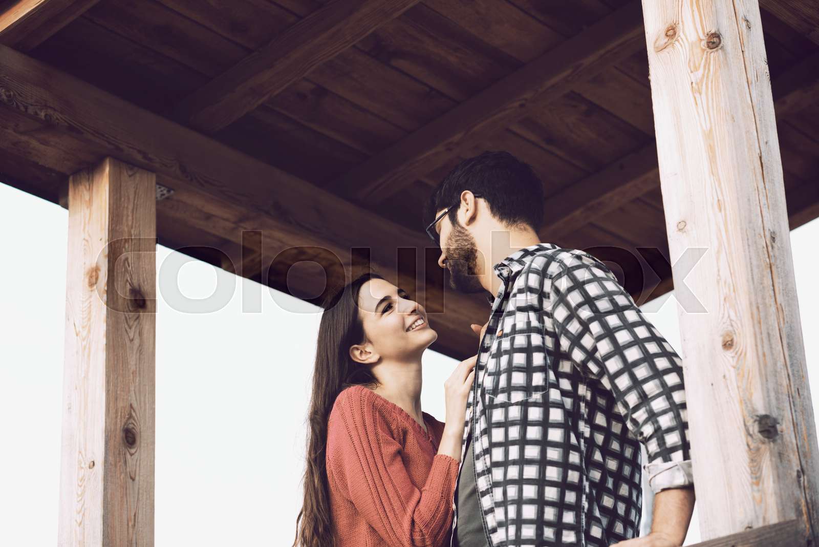 Romantic loving couple staring at each other | Stock image | Colourbox