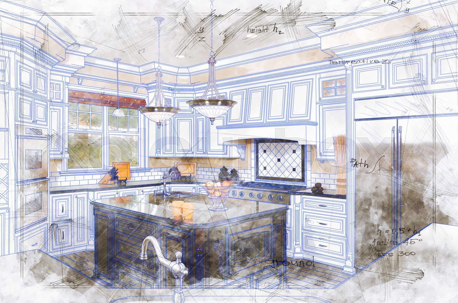 Interior Design Kitchen Drawings
