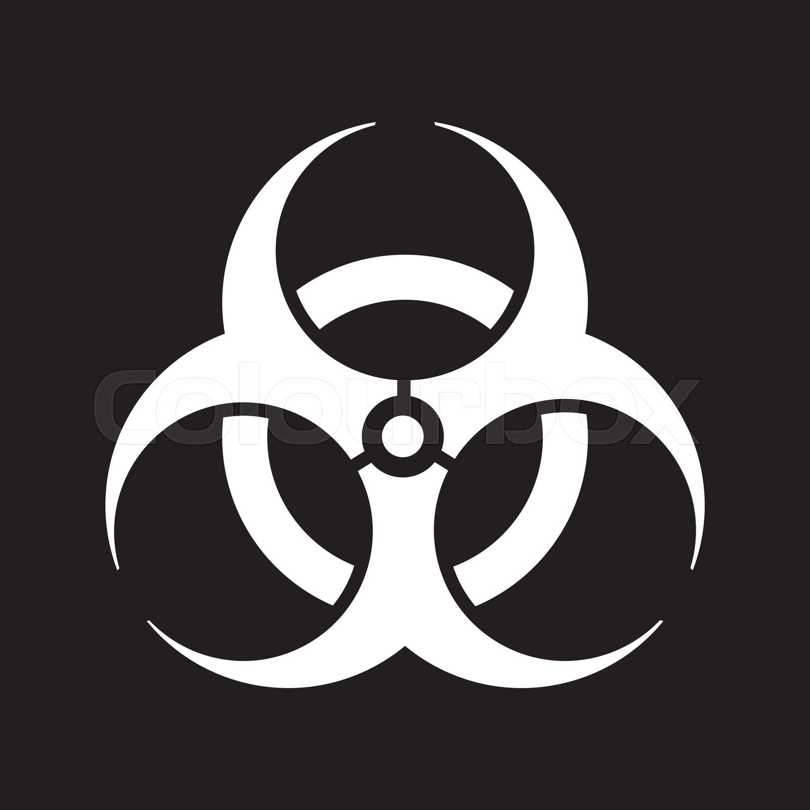 Biohazard Symbol Black