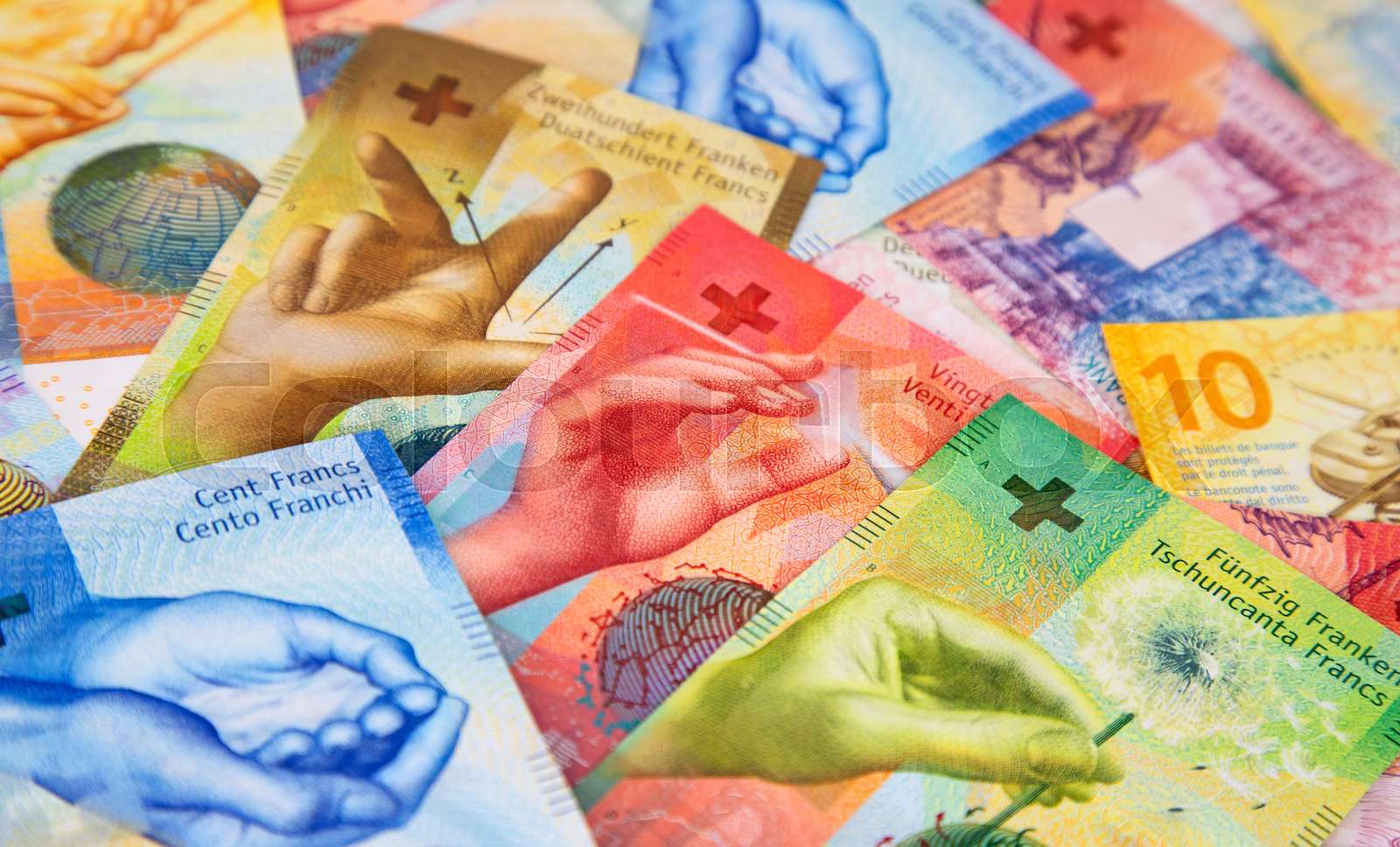 Swiss francs | Stock image | Colourbox