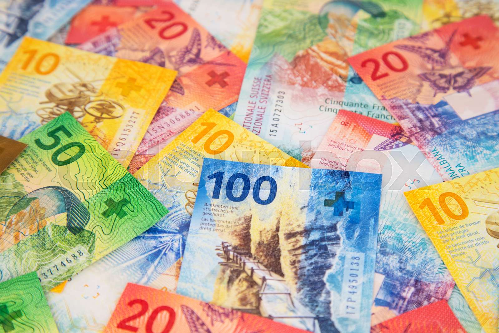 Swiss francs | Stock image | Colourbox